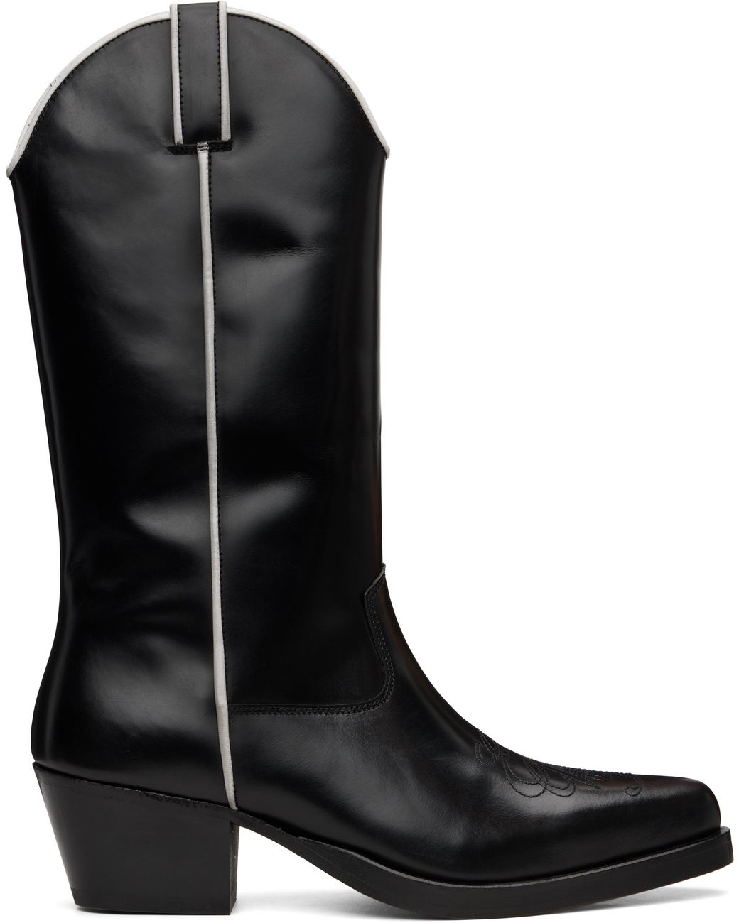 Ernest W. Baker High Western Boots in Black for Men | Lyst UK