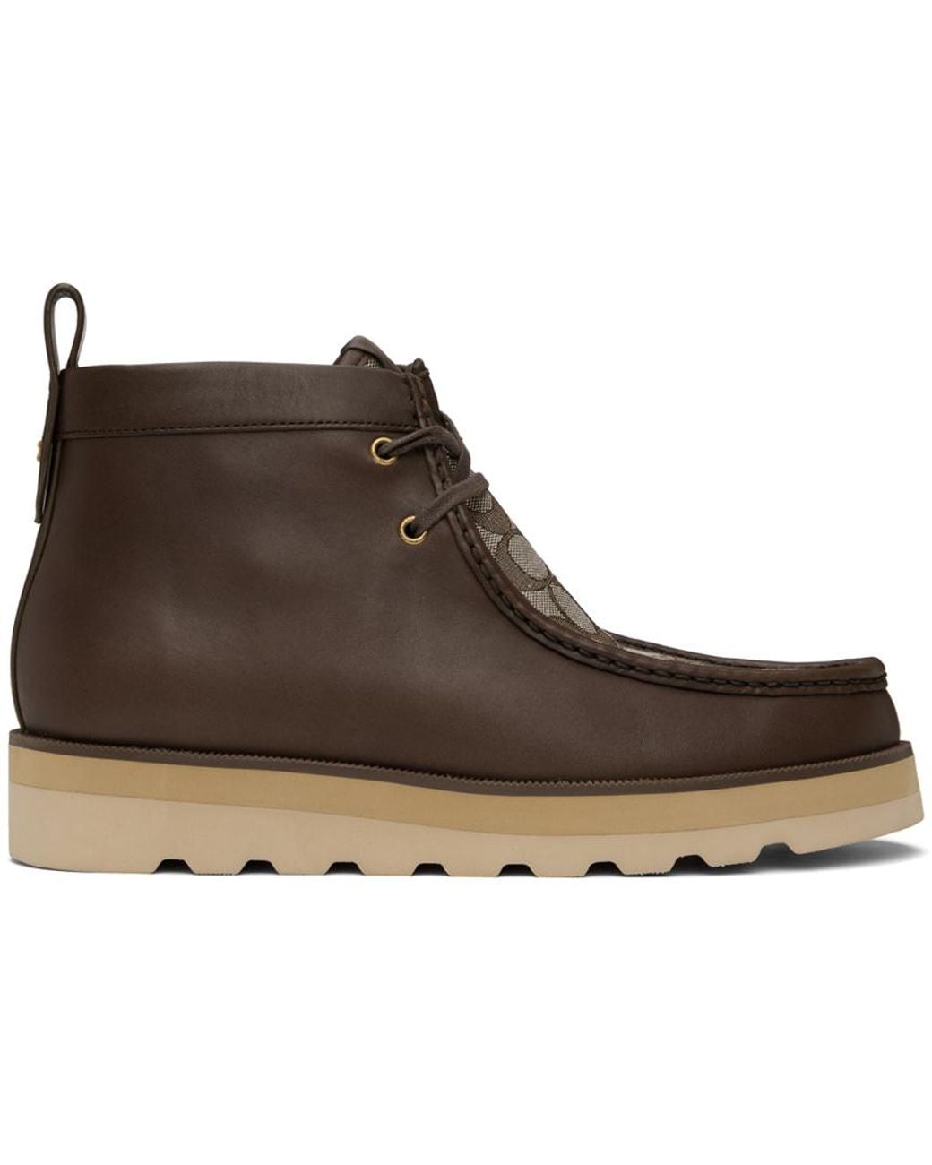 COACH Brown Chukka Desert Boots in Black for Men | Lyst