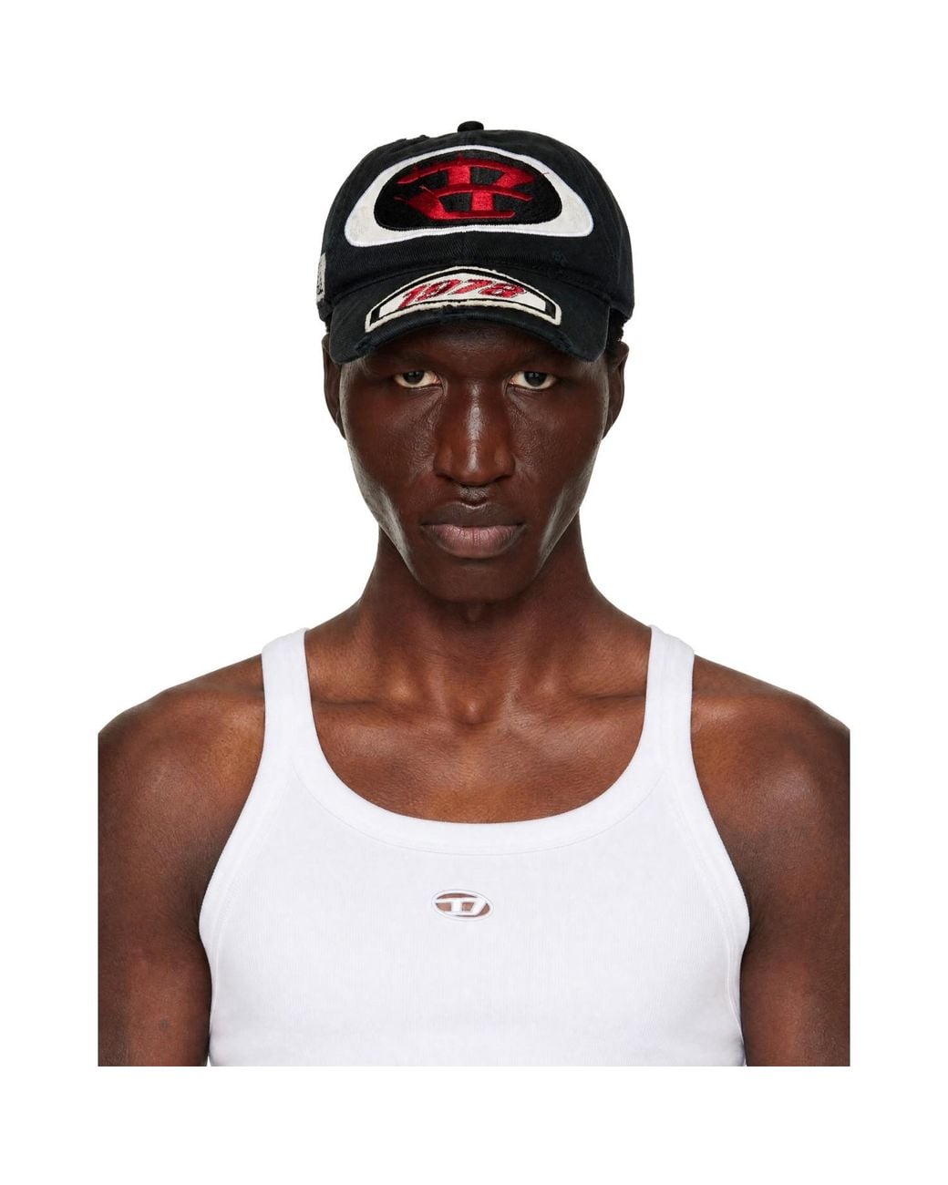 DIESEL Embroidered Patches Baseball Cap in Brown for Men | Lyst UK