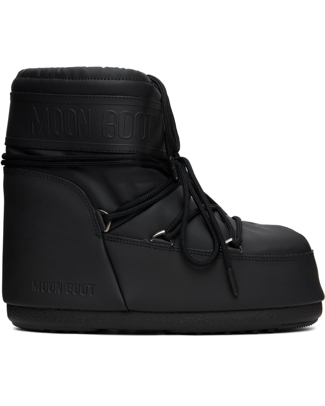 Moon Boot Icon Low Rubber Boots in Black for Men | Lyst