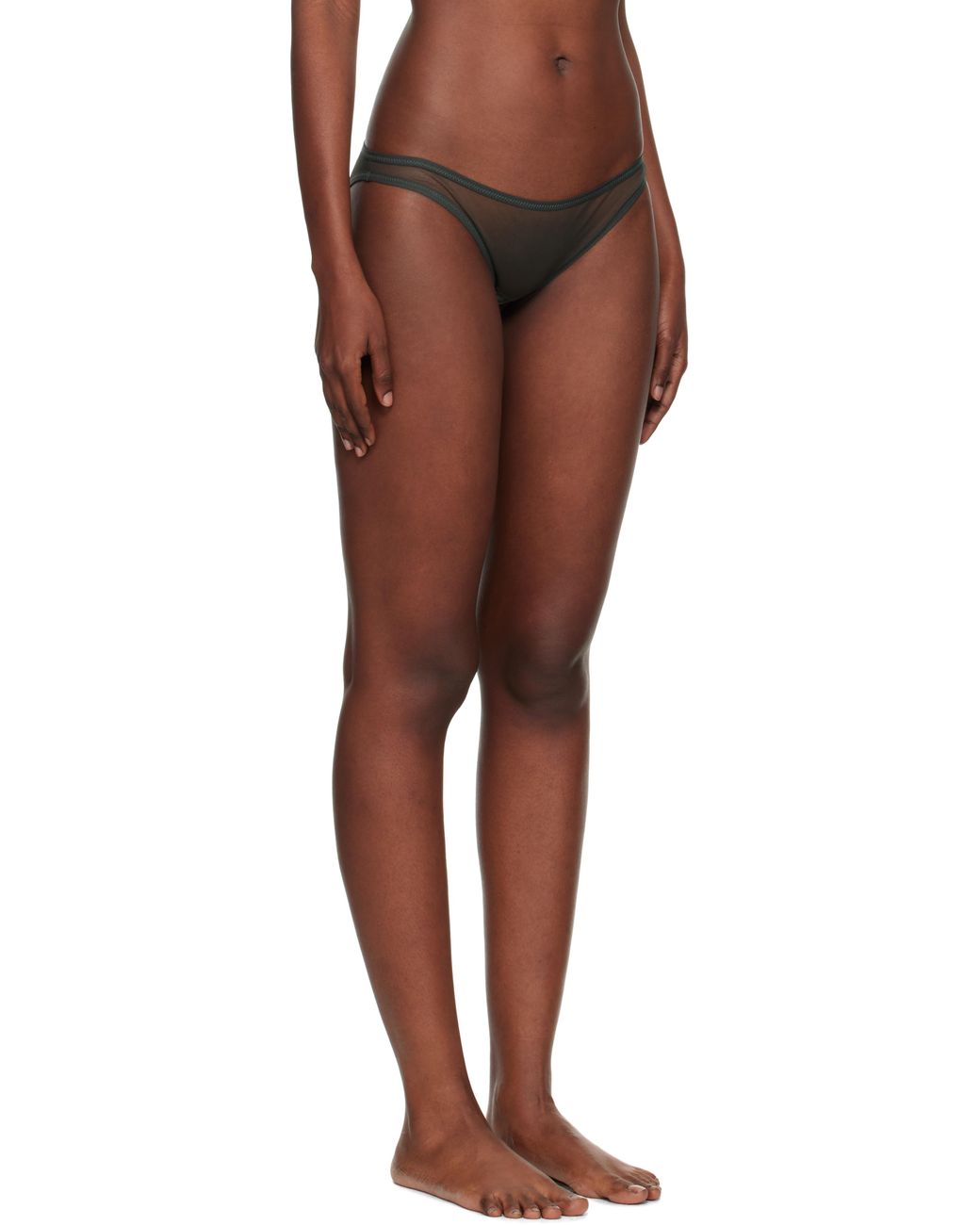 Yasmine Eslami Khaki Jeanne Briefs Lyst