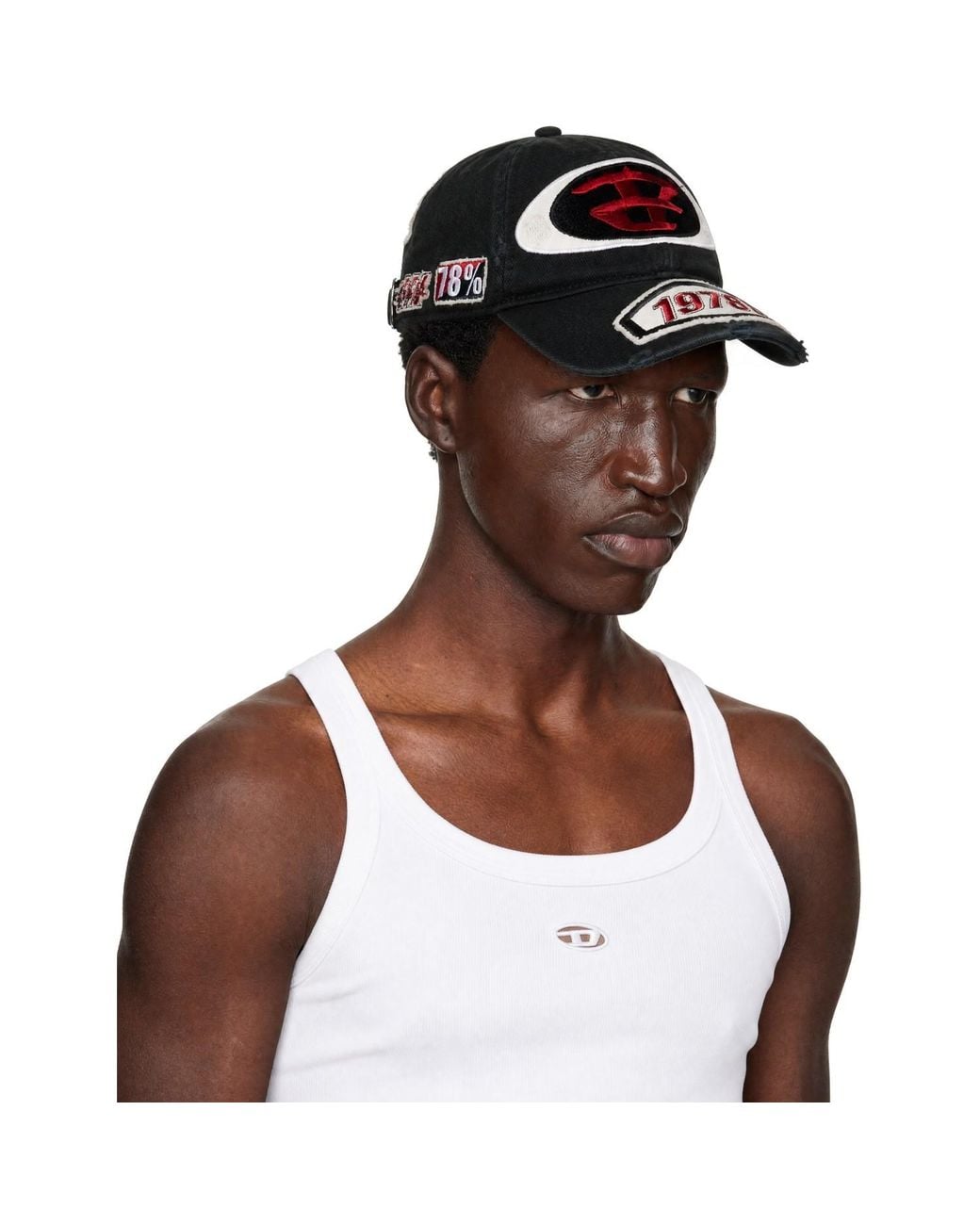DIESEL Embroidered Patches Baseball Cap in Brown for Men | Lyst UK