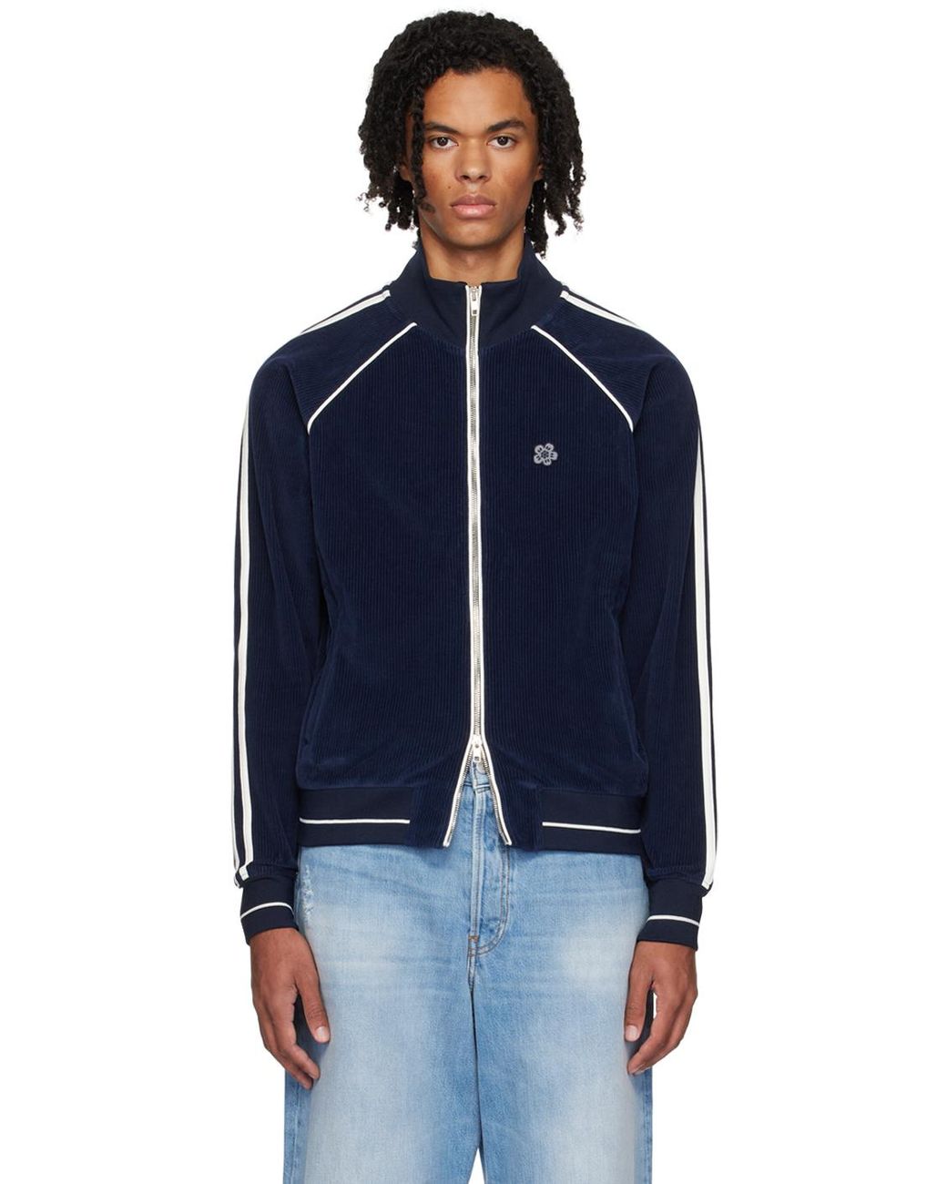 KENZO Paris 'Boke Flower' Track Jacket in Blue for Men | Lyst