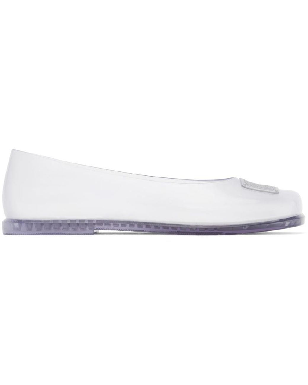 Marc Jacobs Transparent Melissa Edition Ruby Ballerina Flats in Black ...