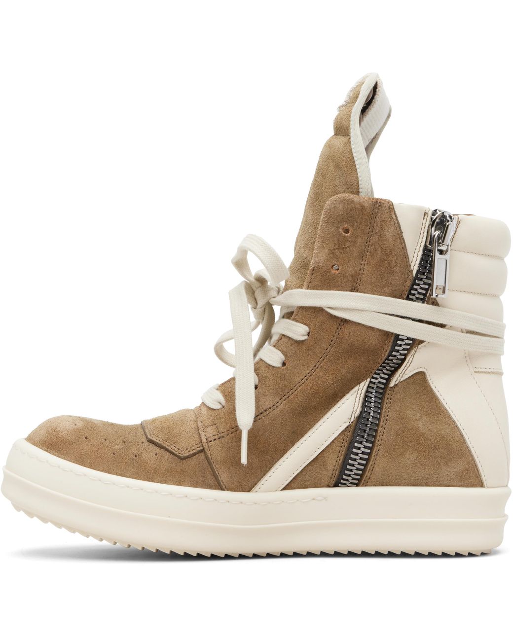 Rick Owens Temple Geobasket Sneakers in Natural | Lyst UK