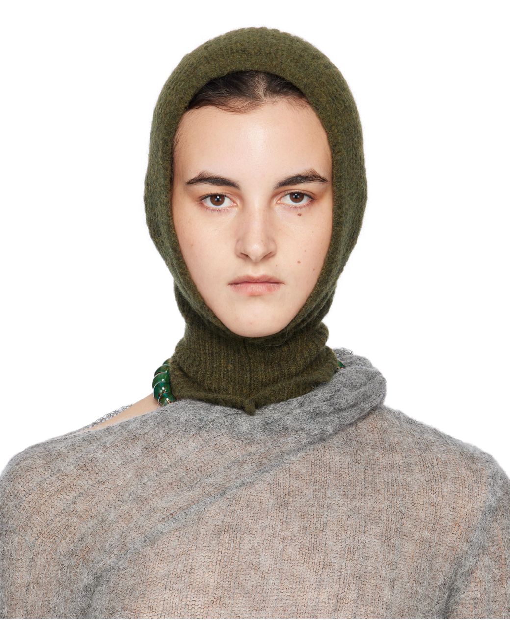 Paloma Wool Khaki Buttons Angels Balaclava in Green | Lyst