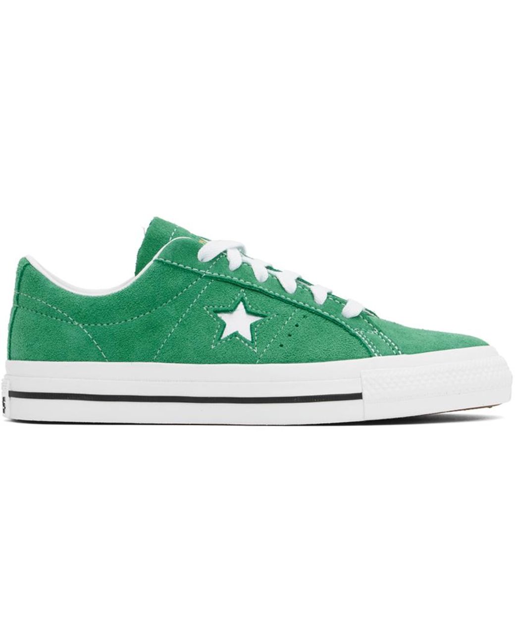 Converse Suede Cons One Star Pro Sneakers in Green for Men | Lyst