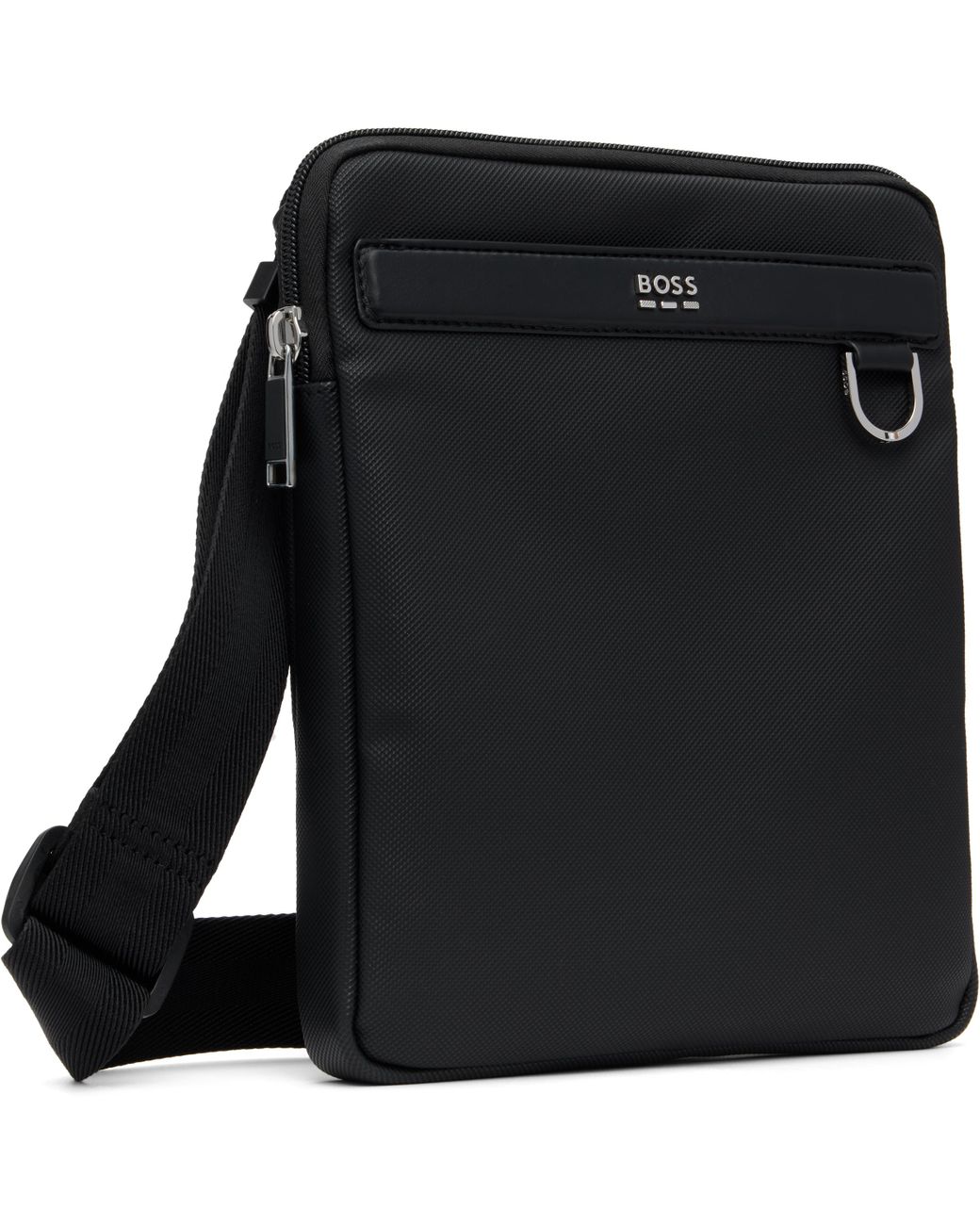 BOSS Smooth & Structured Reporter Bag in Black for Men | Lyst