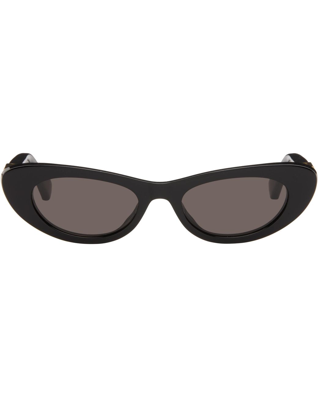 Bottega Veneta Snap Sunglasses in Black | Lyst