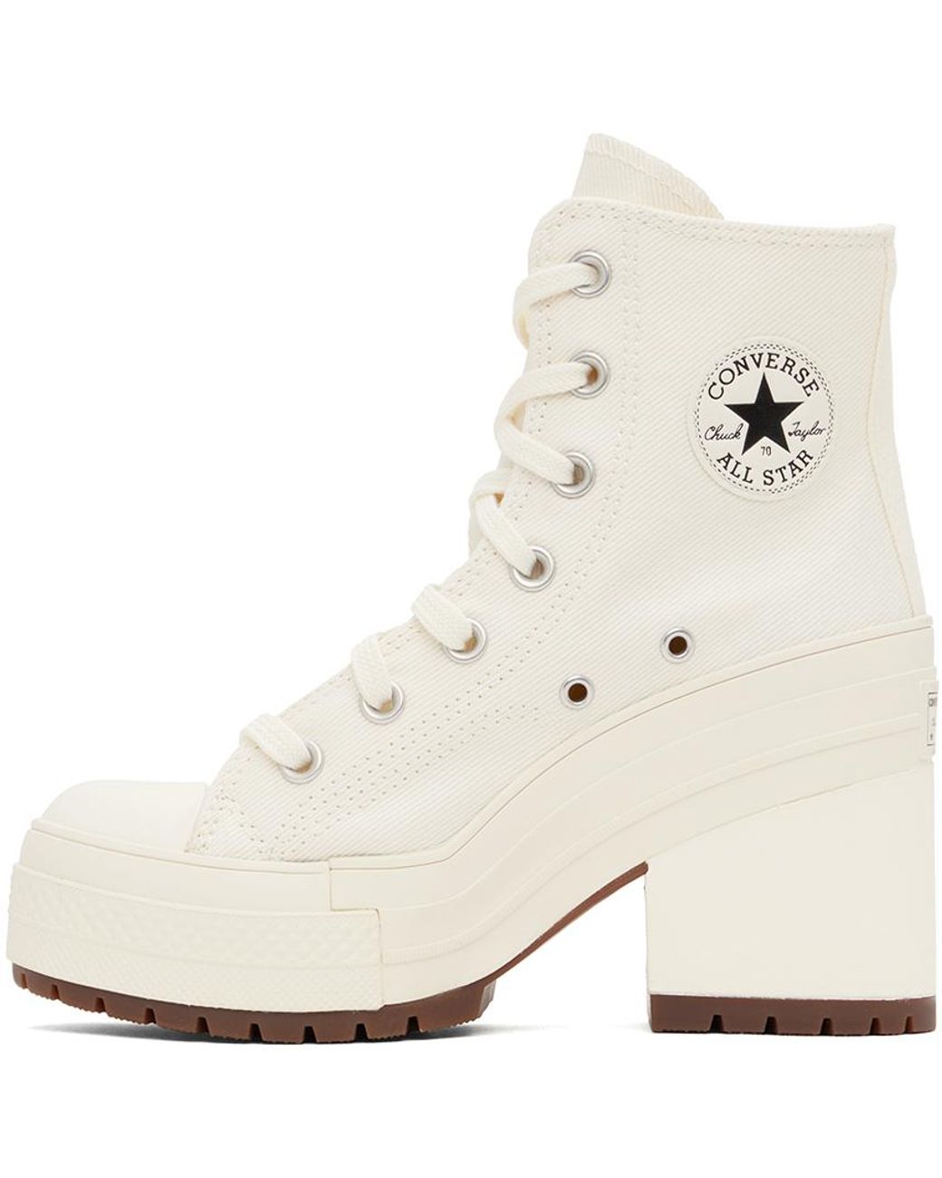 Converse Canvas Chuck 70 De Luxe Heels in White | Lyst