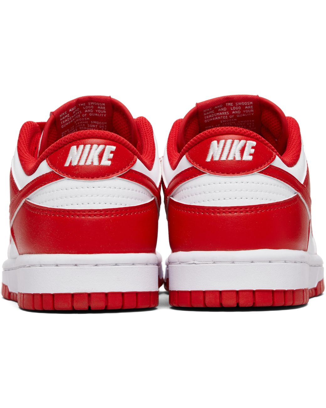 Nike Dunk Low Retro Sneakers in Red for Men | Lyst UK