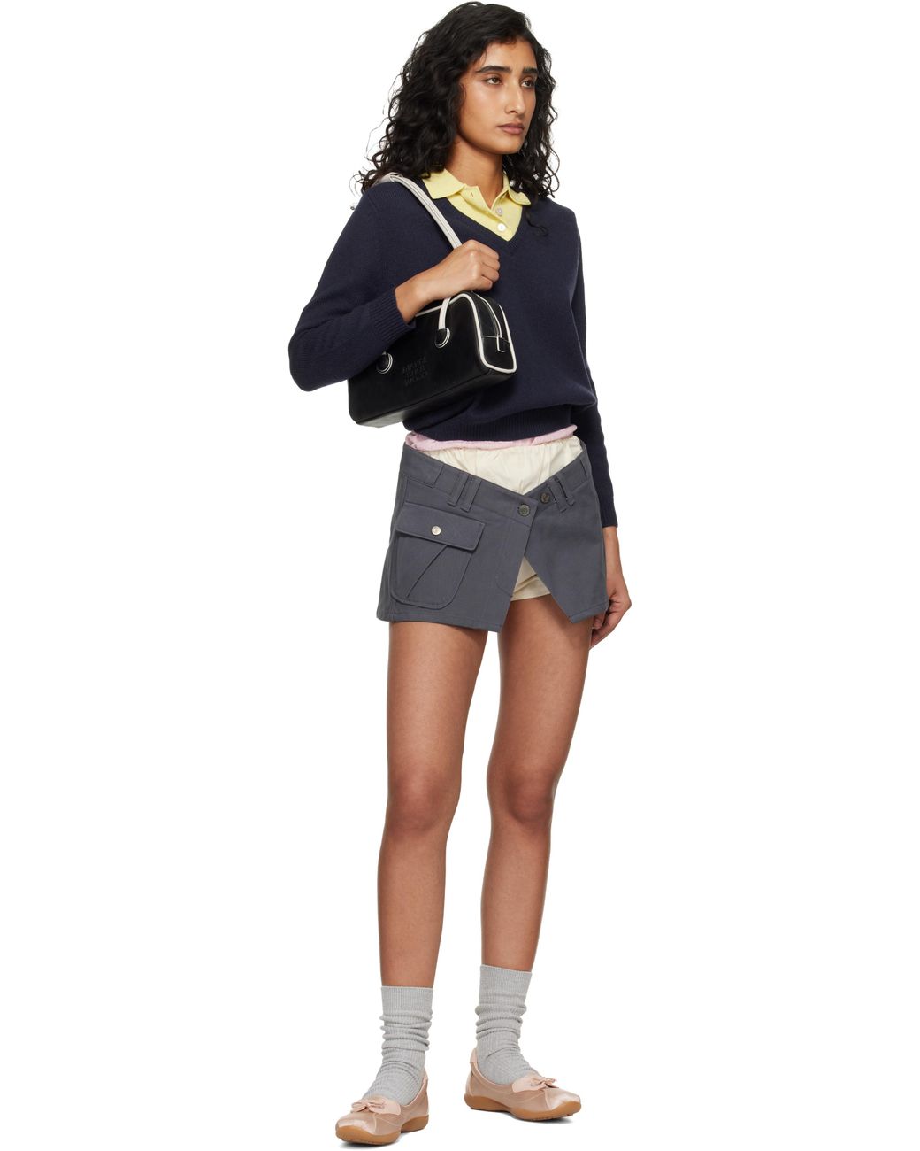 Sandy Liang Ballerina Sneakers in Black | Lyst