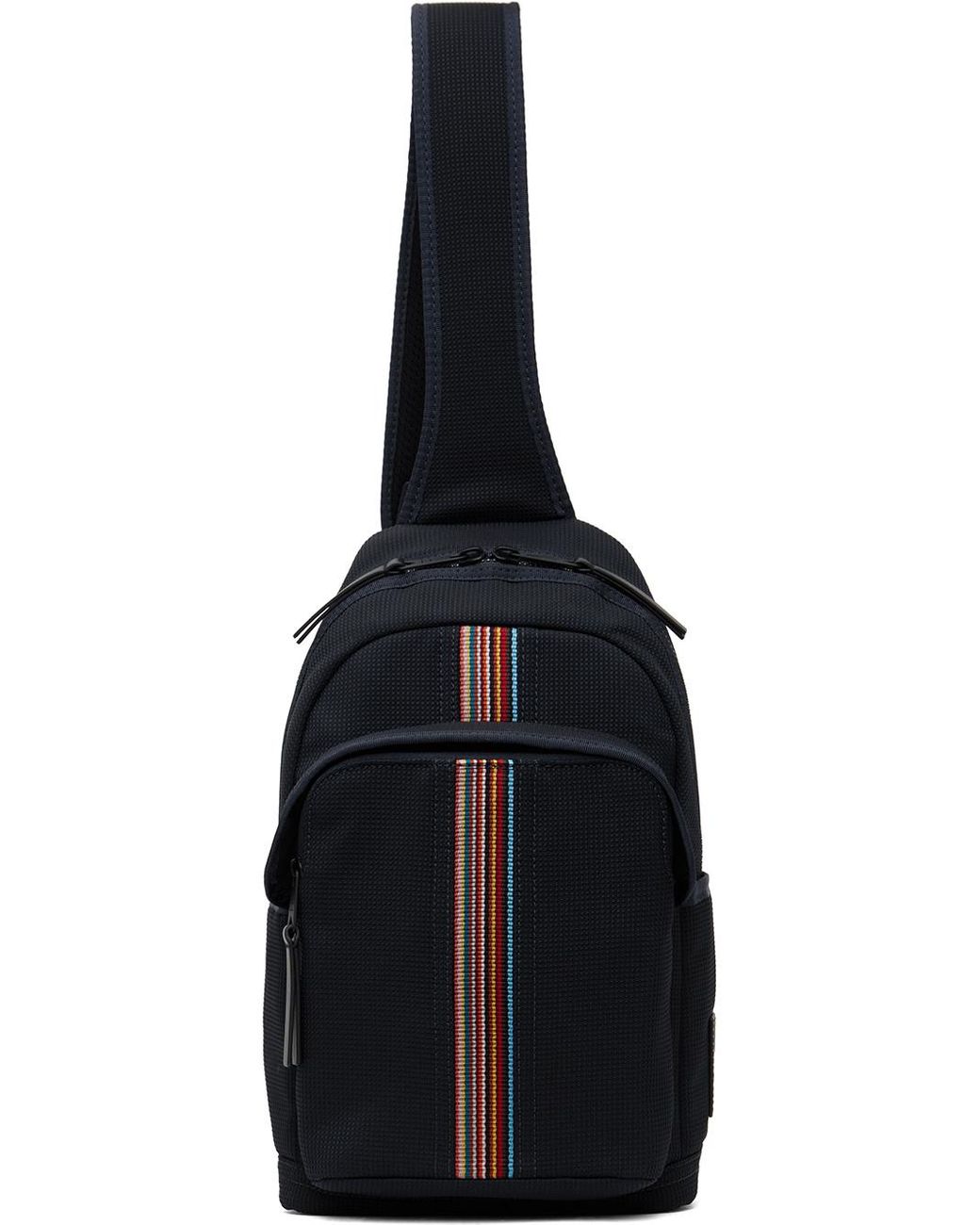 Paul Smith Striped Sling Bag in Black for Men | Lyst