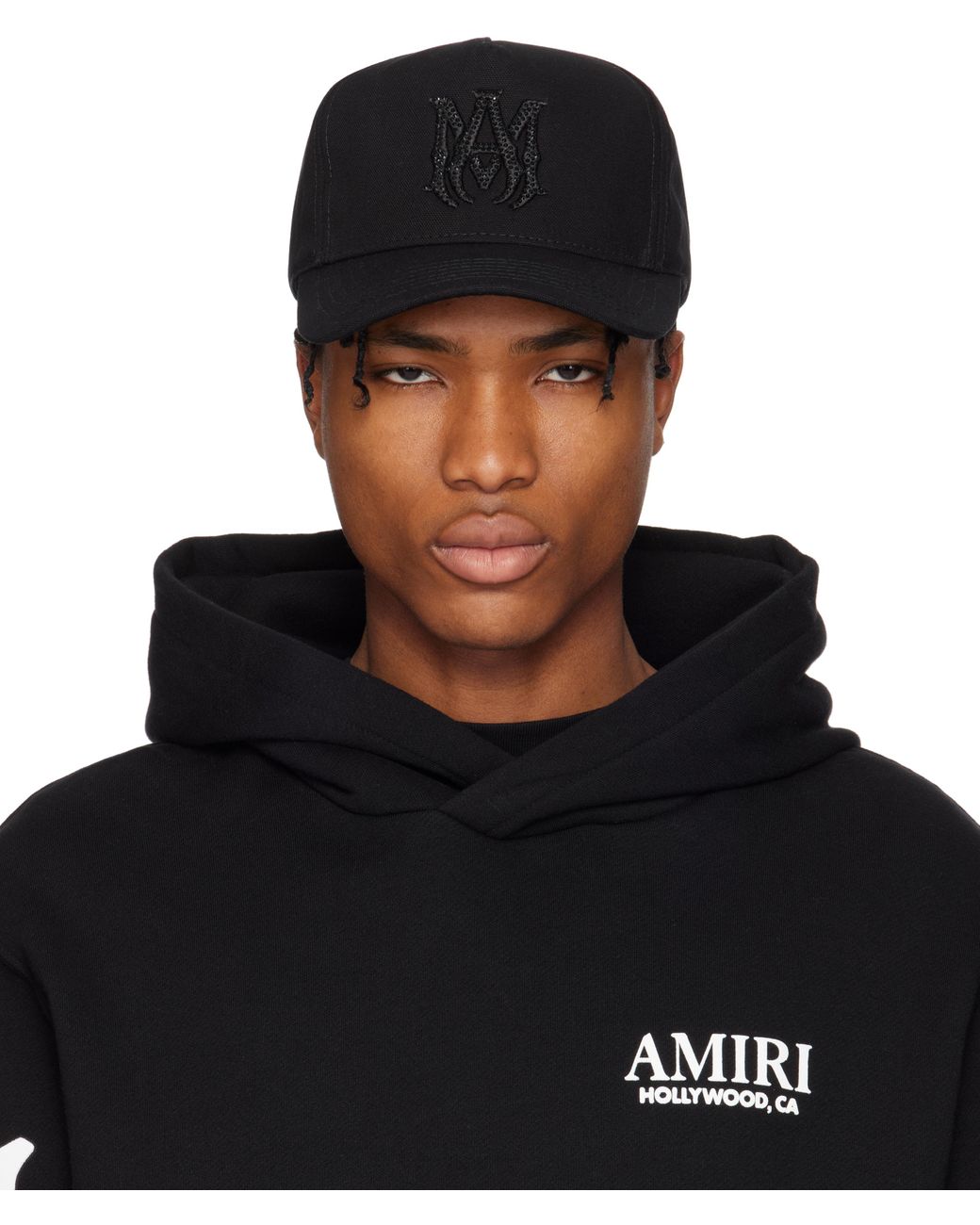 Amiri 'Ma' Crystal Cap in Black for Men | Lyst