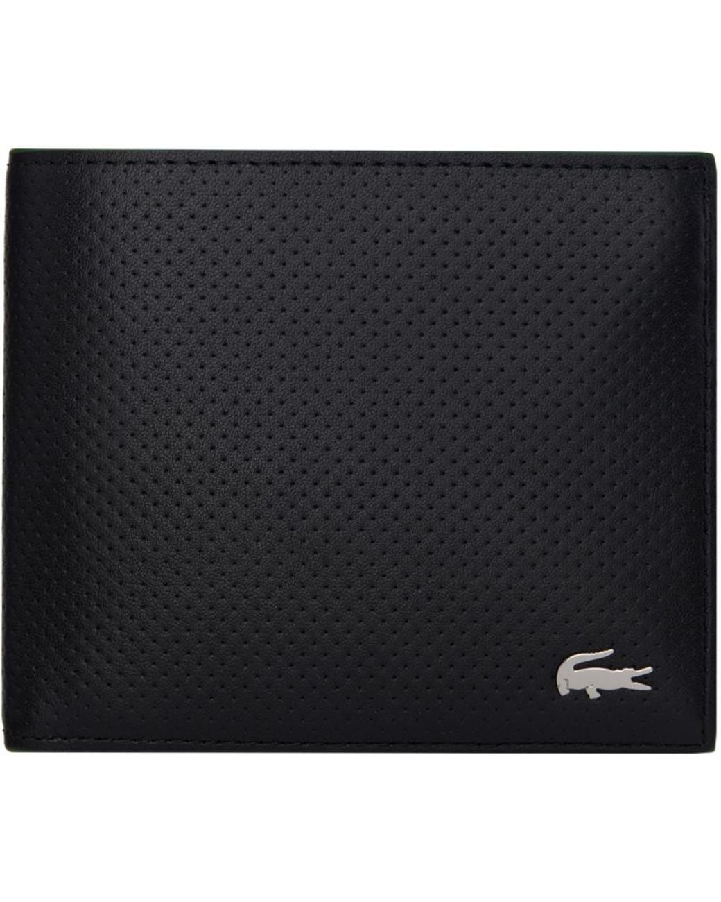 Lacoste Fg Medium Rfid Protect Wallet in Black for Men | Lyst