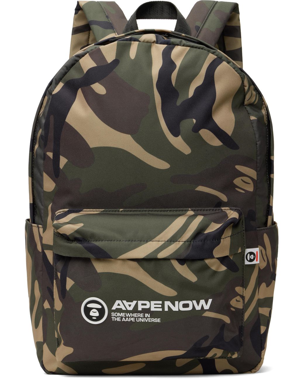 Aape By A Bathing Ape Khaki Moonface Patch Camo Backpack in Black for ...