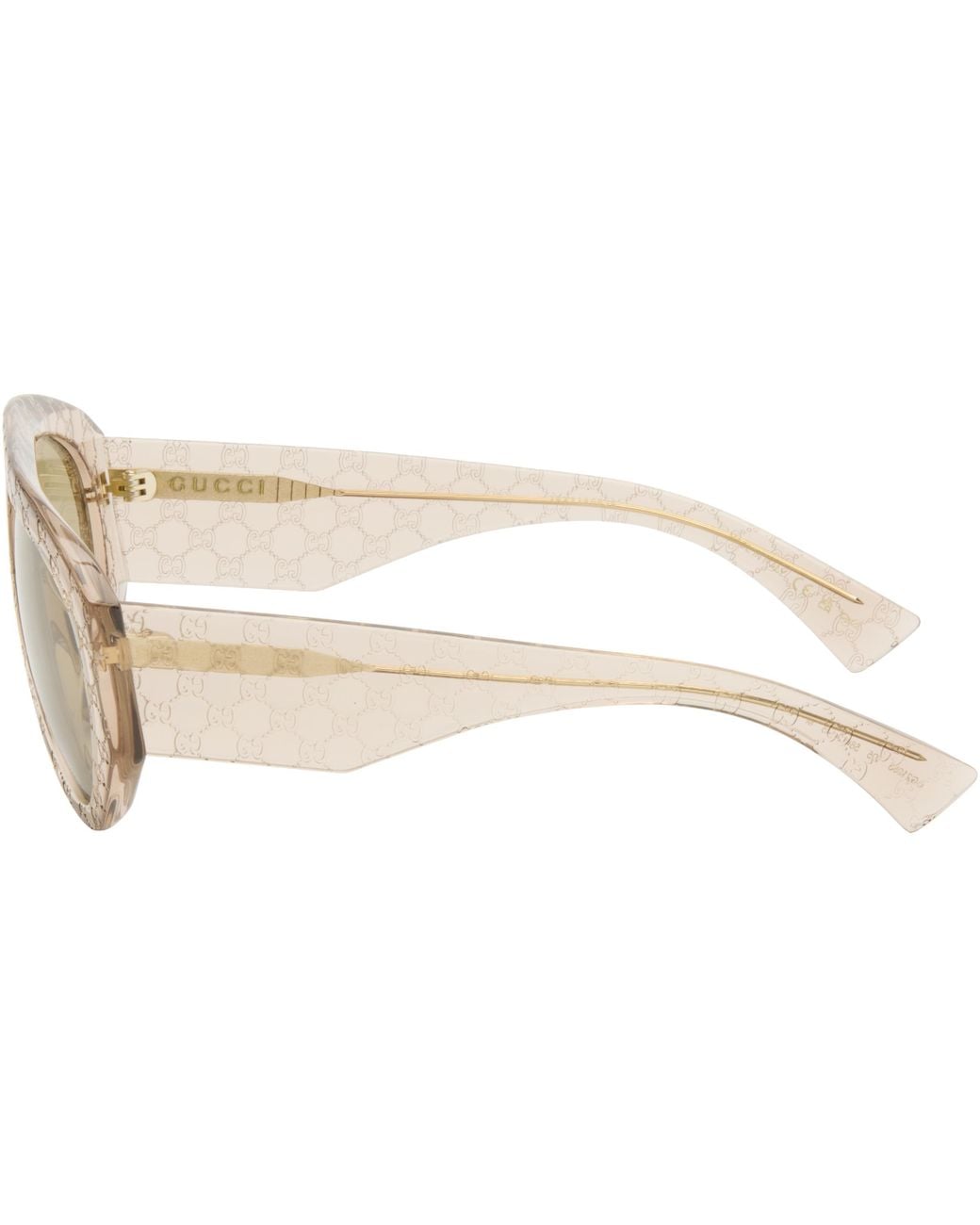 Gucci Mask Frame Sunglasses in Black | Lyst UK