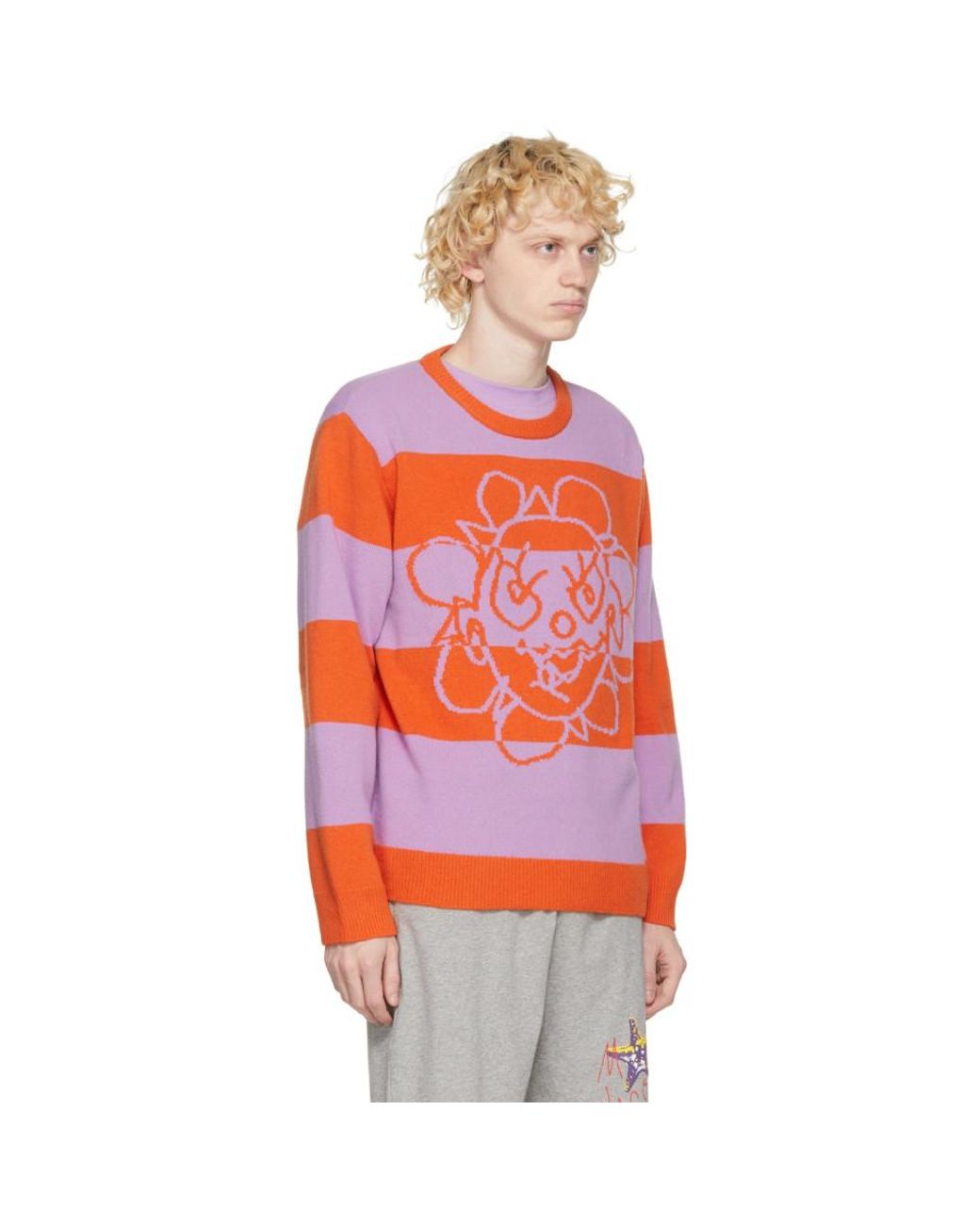 Marc Jacobs Orange And Purple Heaven By Crazy Daisy Striped Marc Jacobs Orange And Purple Heaven By Crazy Daisy Striped