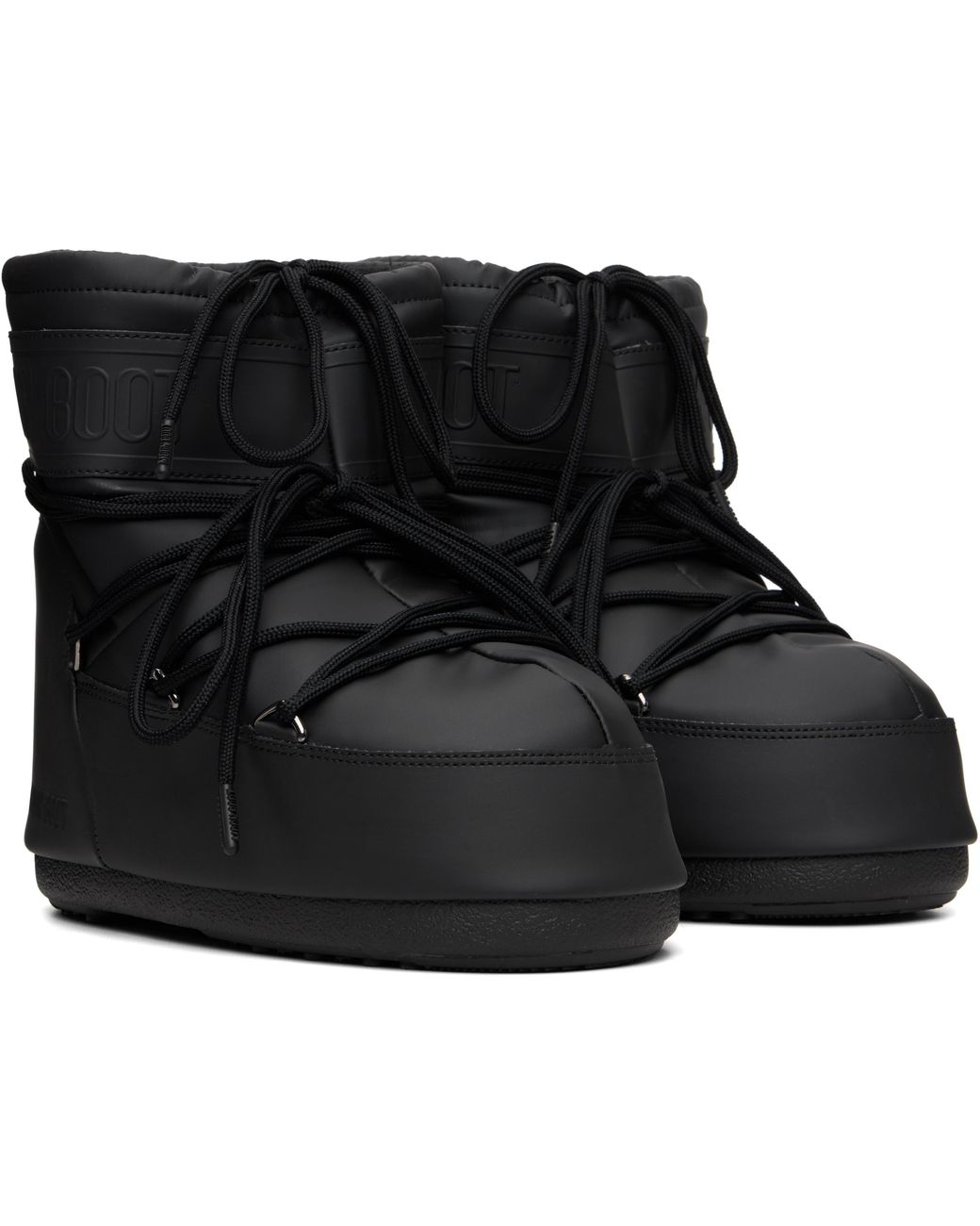 Moon Boot Icon Low Rubber Boots in Black for Men | Lyst