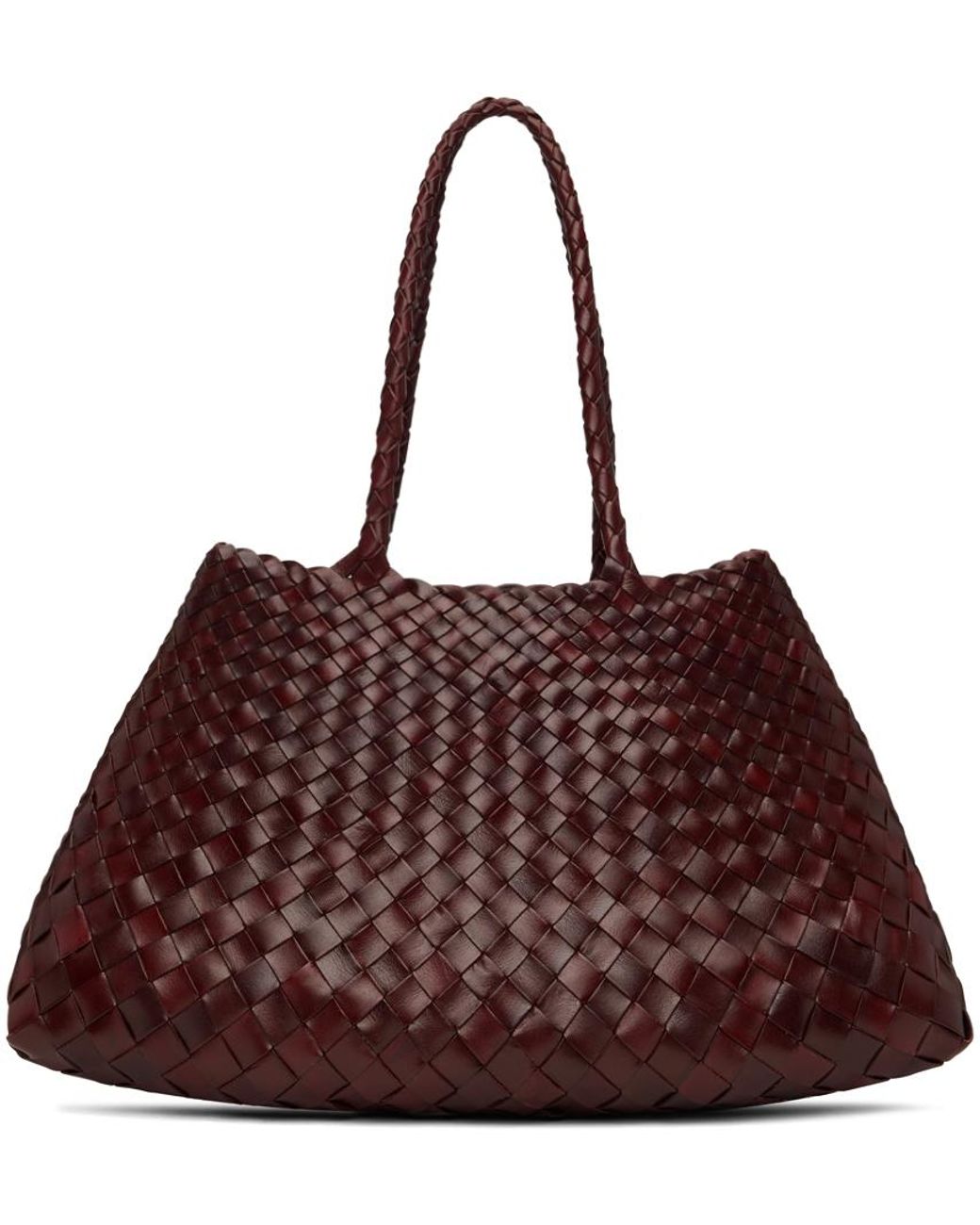 Dragon Diffusion Burgundy Santa Croce Big Tote in Brown | Lyst UK