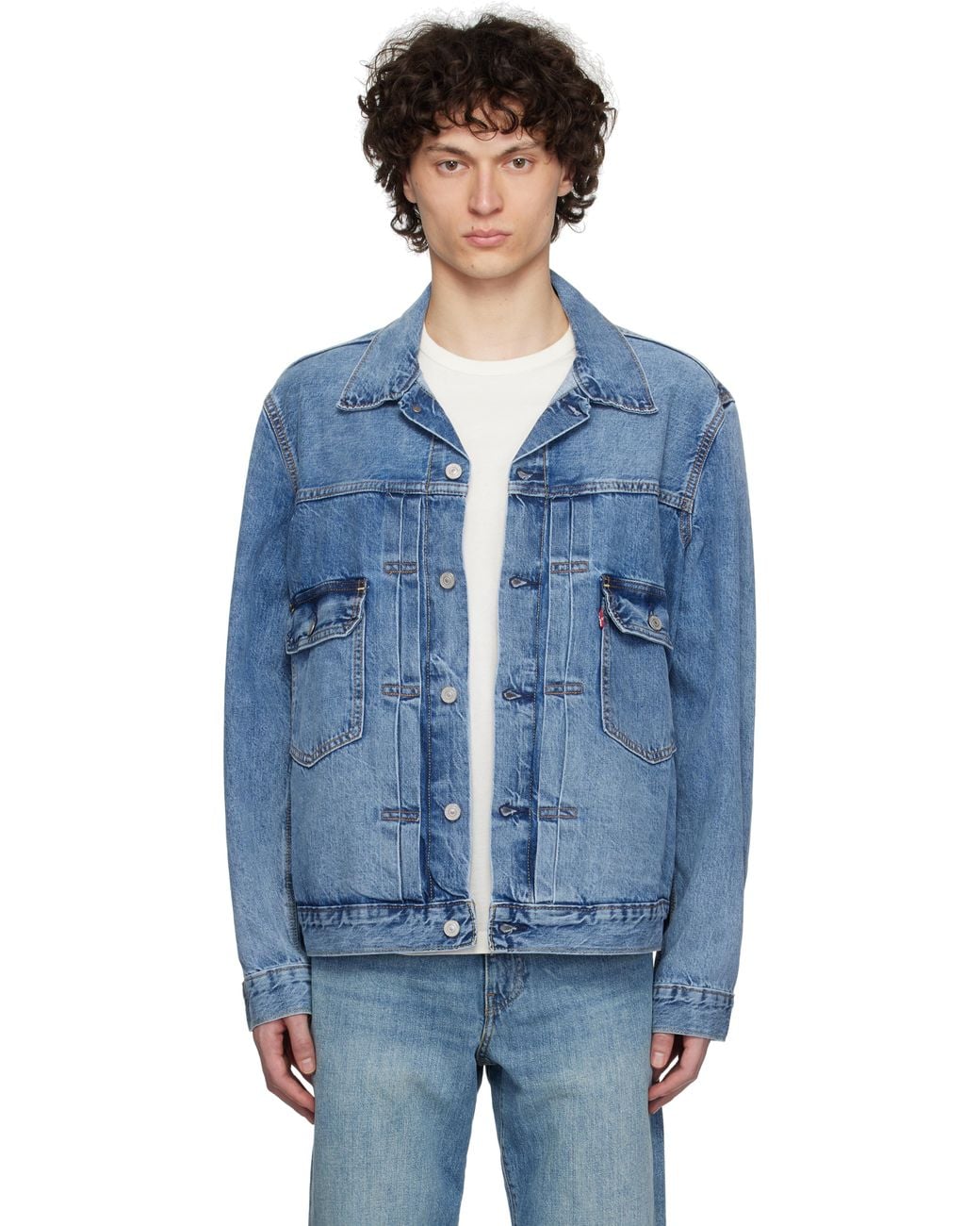 Levi's Type Ii Selvedge Denim Trucker Jacket in Blue for Men | Lyst