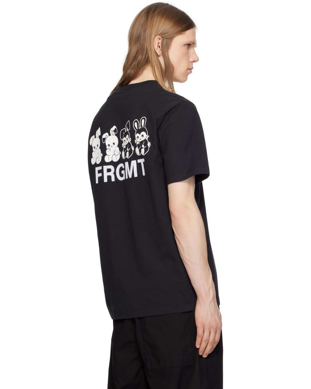 Moncler Genius Moncler X Frgmt Hiroshi Fujiwara Cartoon Logo T-Shirt in ...