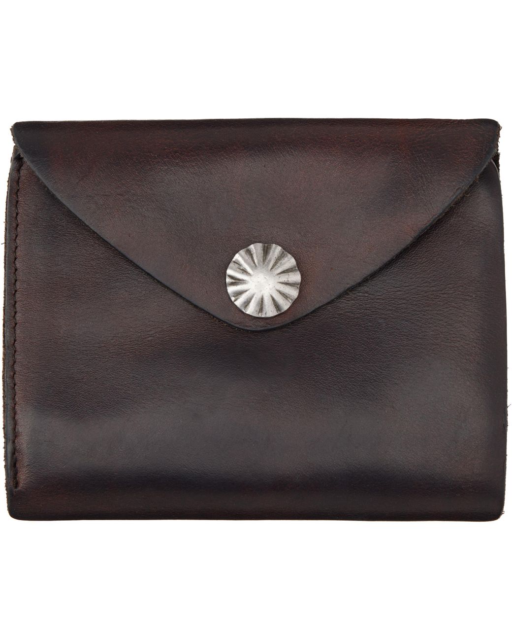 RRL Leather Envelope Wallet in Black for Men | Lyst