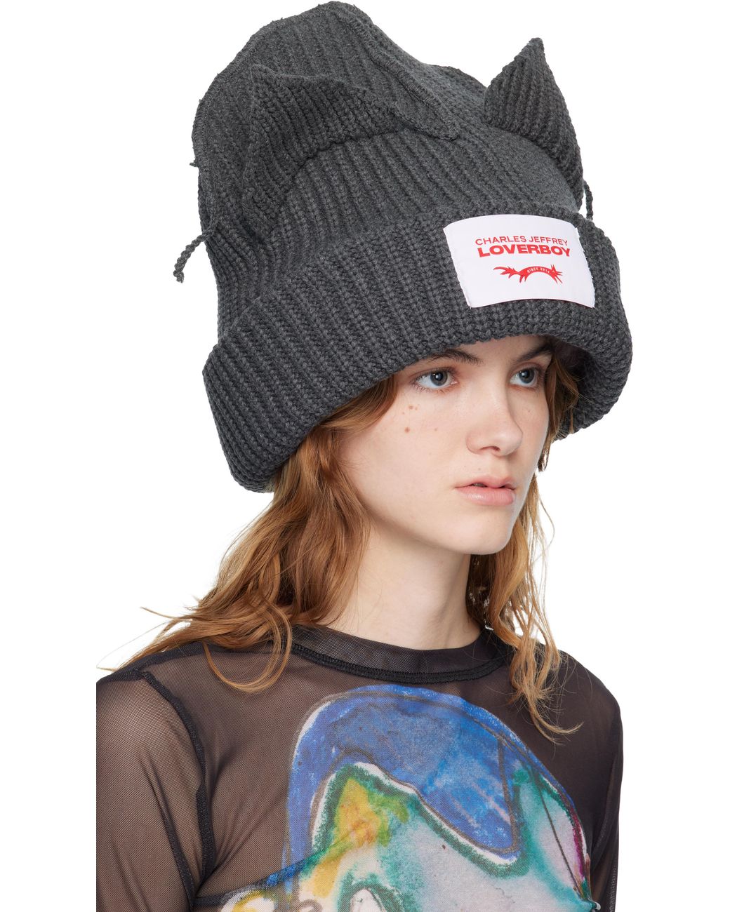 Charles Jeffrey Supersized Chunky Ears Beanie in Blue | Lyst