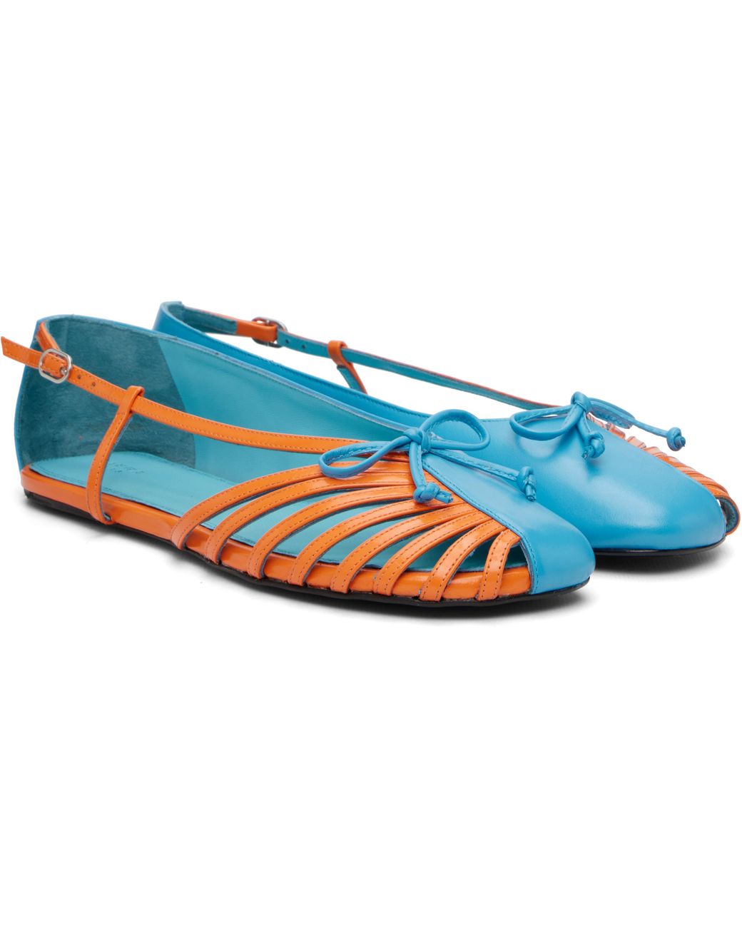 Abra Double Shoe Ballerina Flats in Black | Lyst