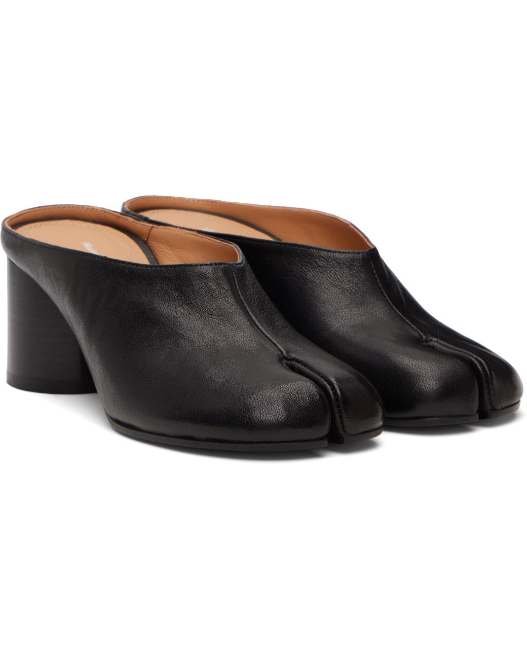 Maison Margiela Tabi Décolleté Mule Heels in Black | Lyst