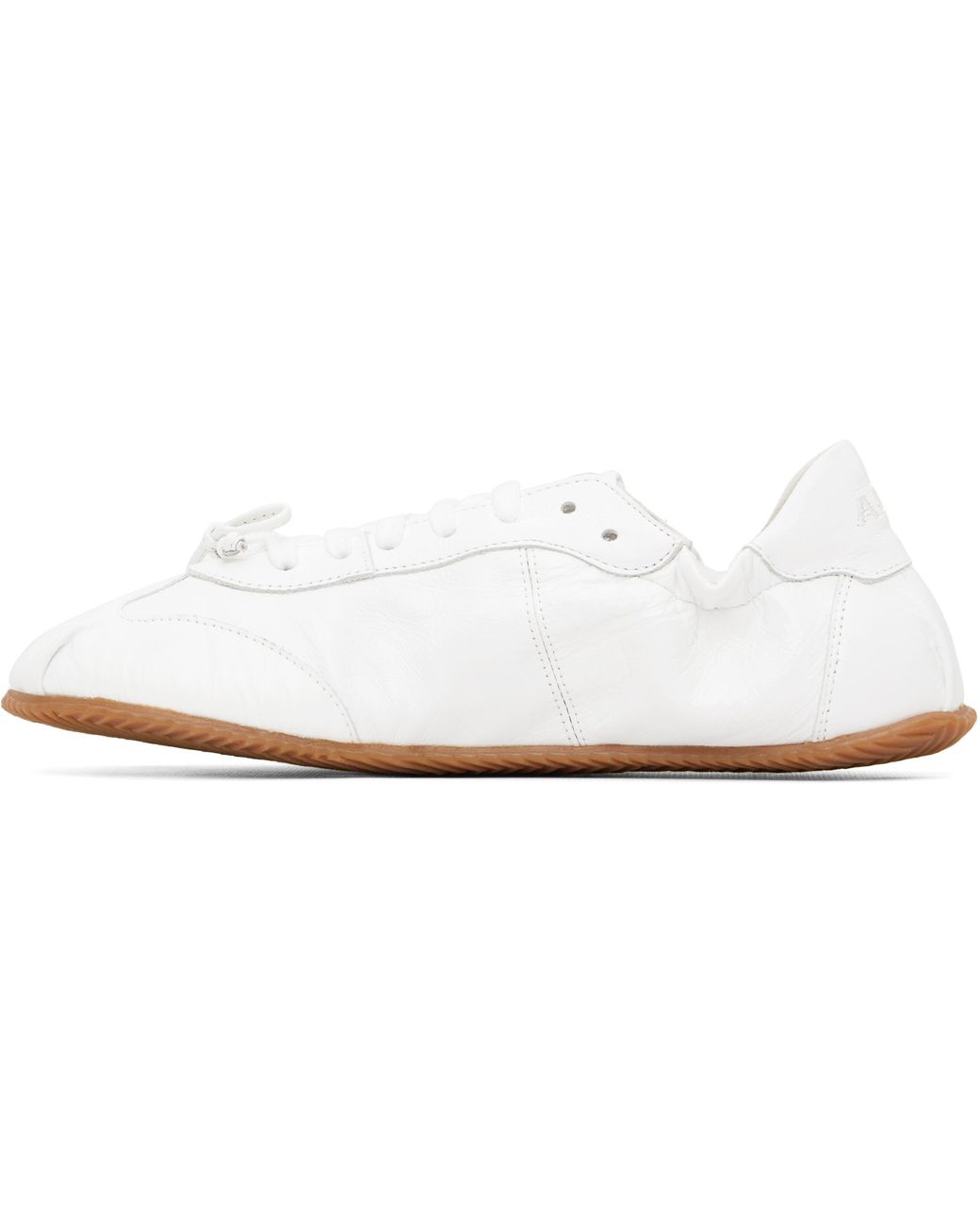 Abra Ballerina Leather Sneakers in Black | Lyst