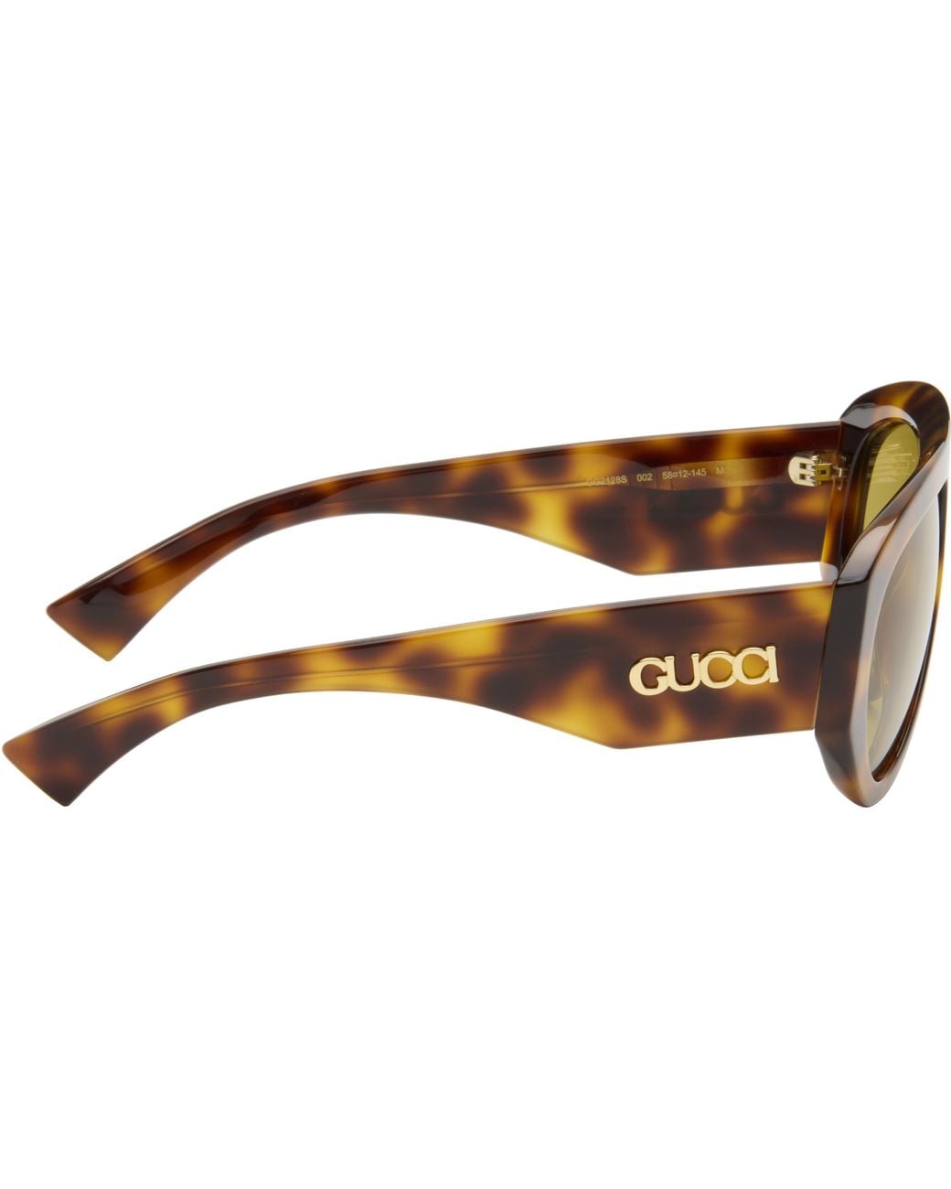 Gucci Mask Frame Sunglasses in Black | Lyst UK