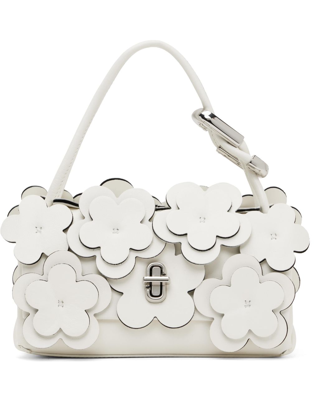 Marc Jacobs 'The Daisy Applique Mini Dual' Bag in White | Lyst