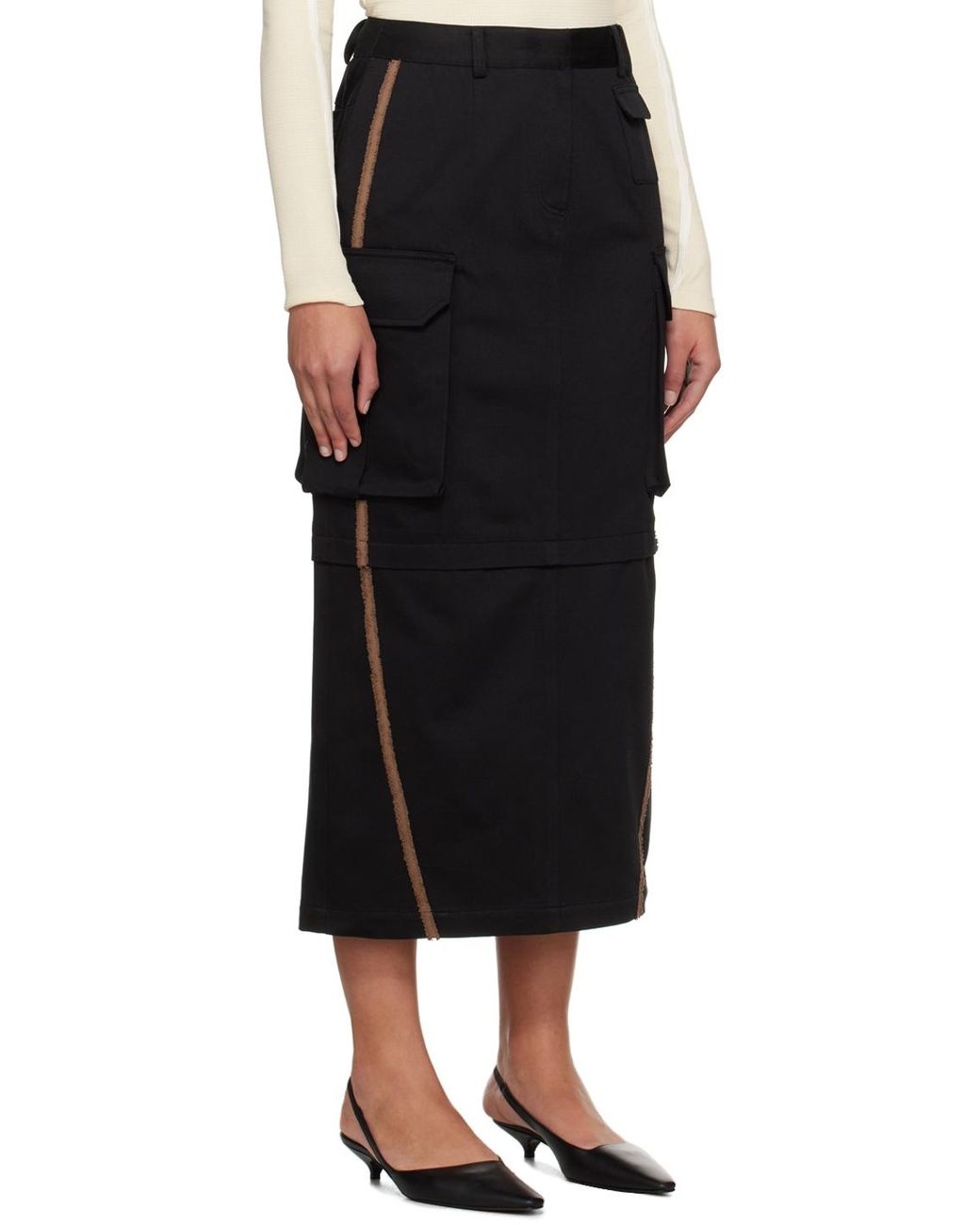 Kijun Joel Maxi Skirt in Black | Lyst