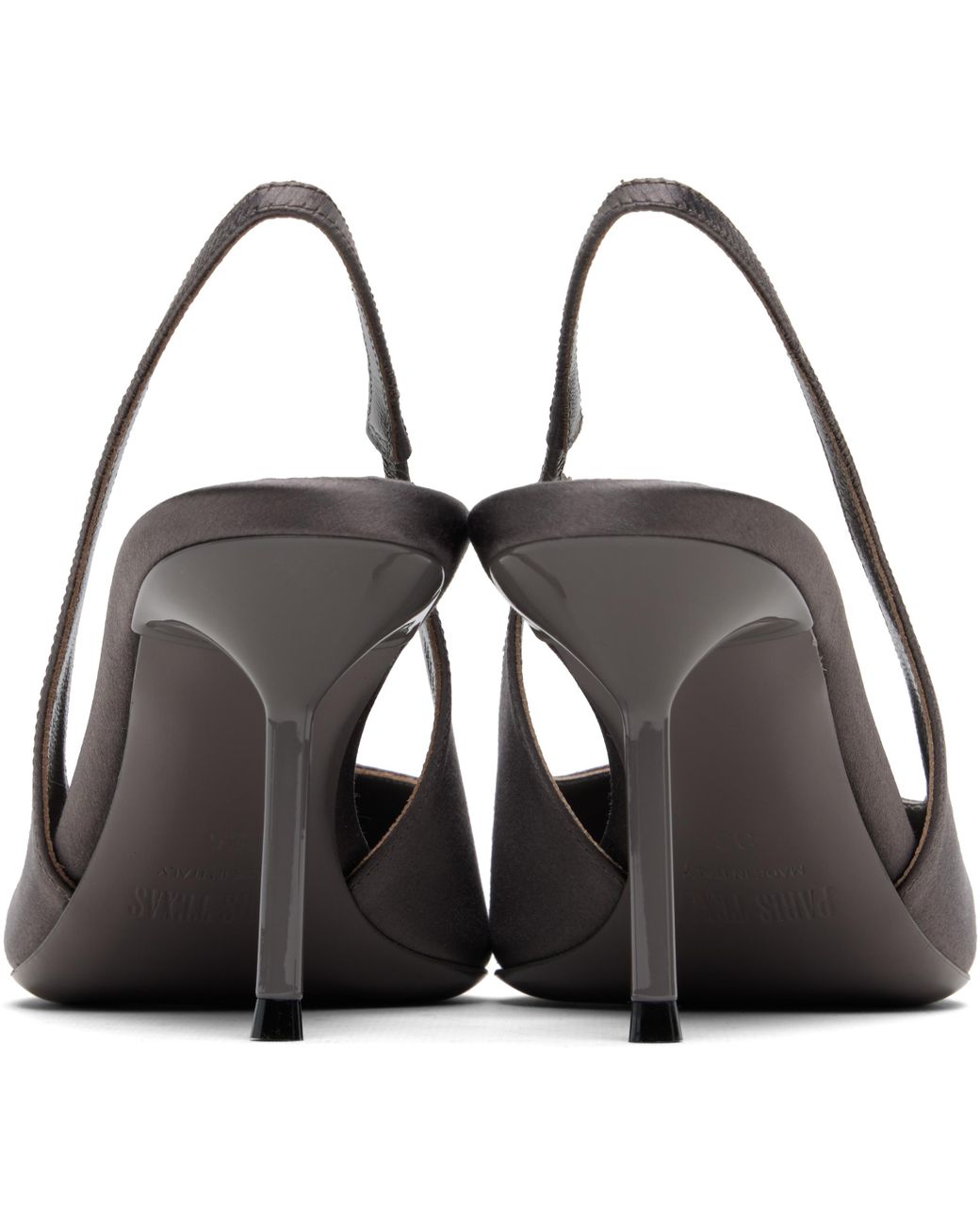 Paris Texas Lidia Slingback 70 Heels in Black | Lyst