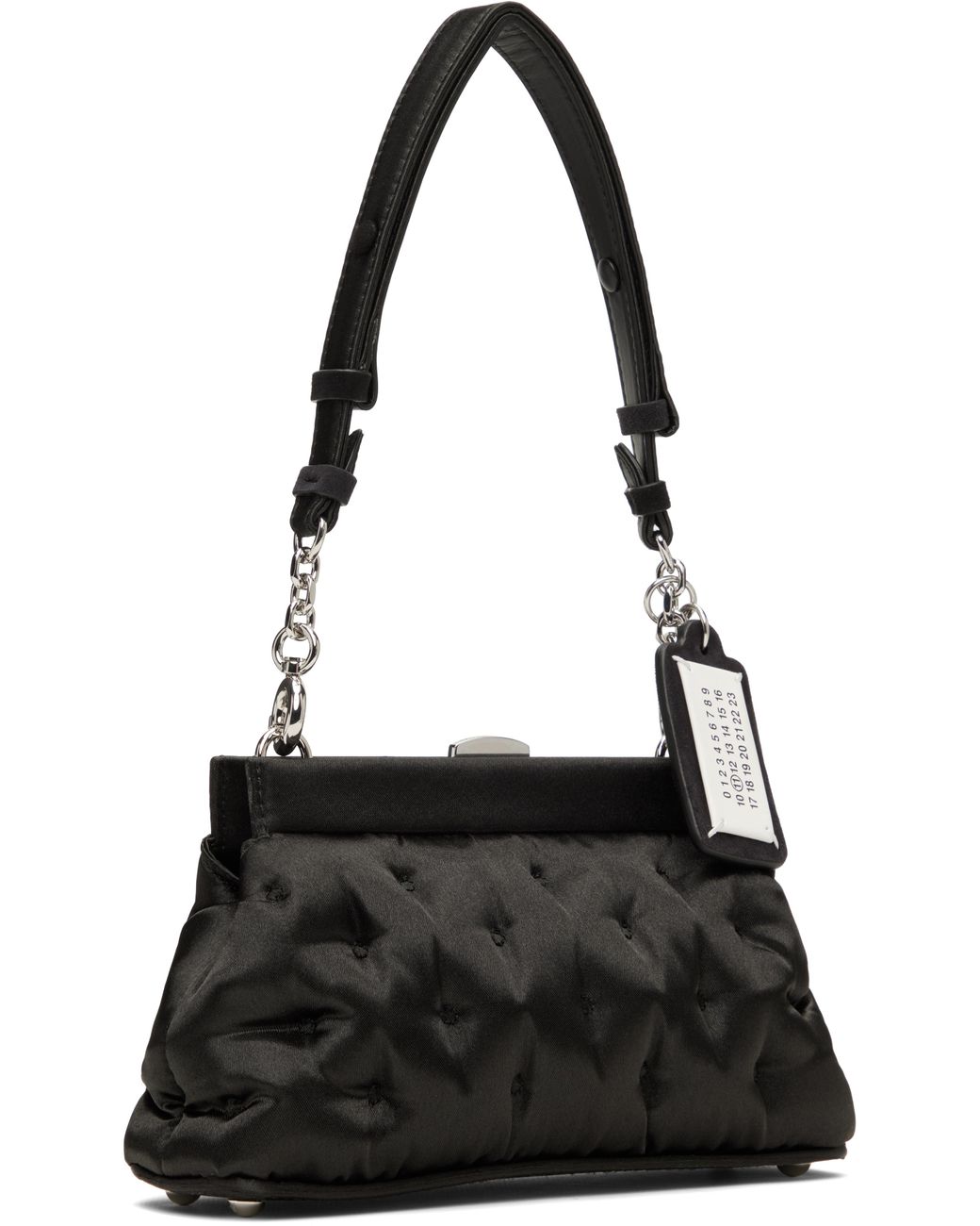 Maison Margiela Small Glam Slam Embroidery Clutch Bag in Black | Lyst