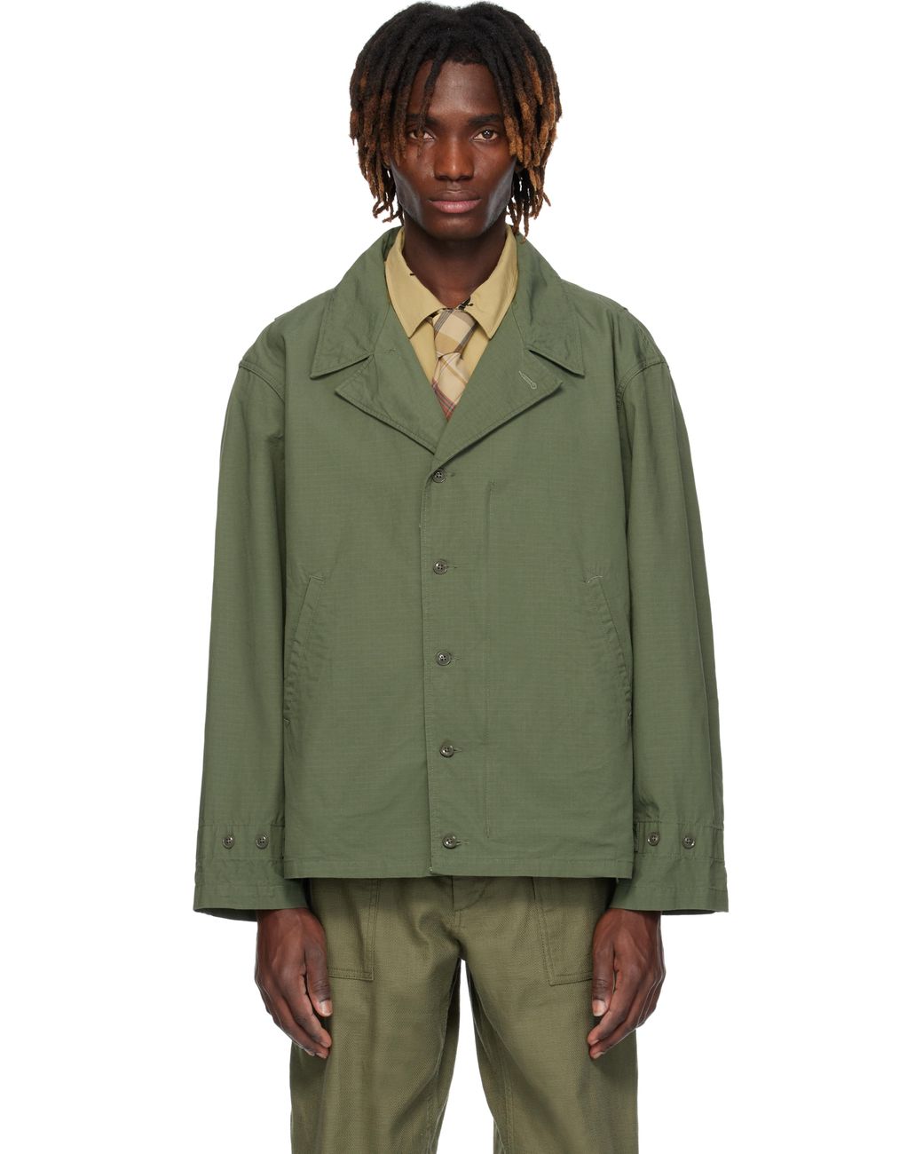 Engineered Garments Khaki M41 Jacket in Green for Men | Lyst