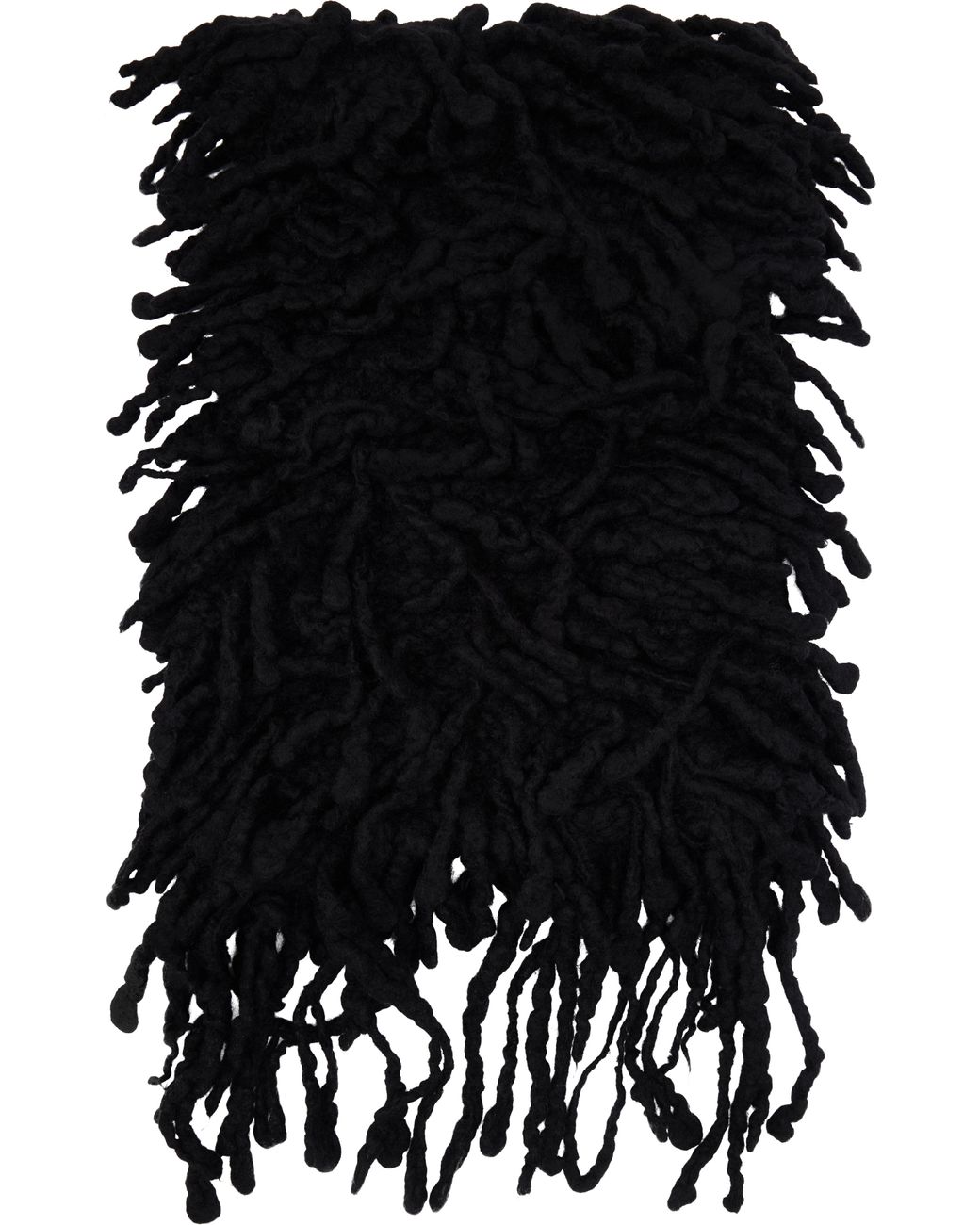 Ann Demeulemeester Sanra Fringed Stole Scarf in Black | Lyst UK