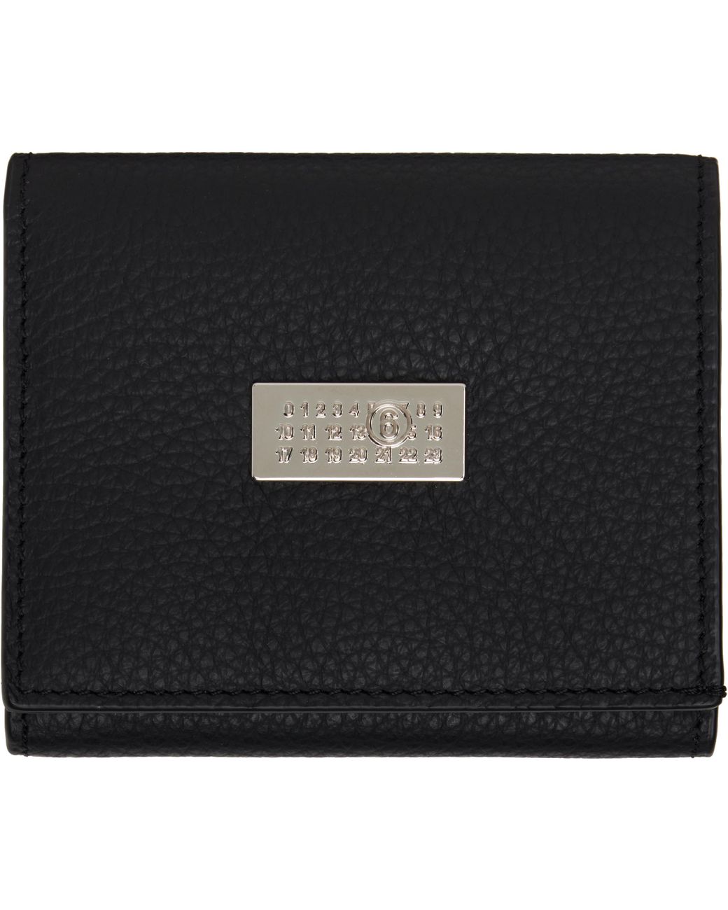 MM6 by Maison Martin Margiela Numeric Trifold Wallet in Black for Men ...