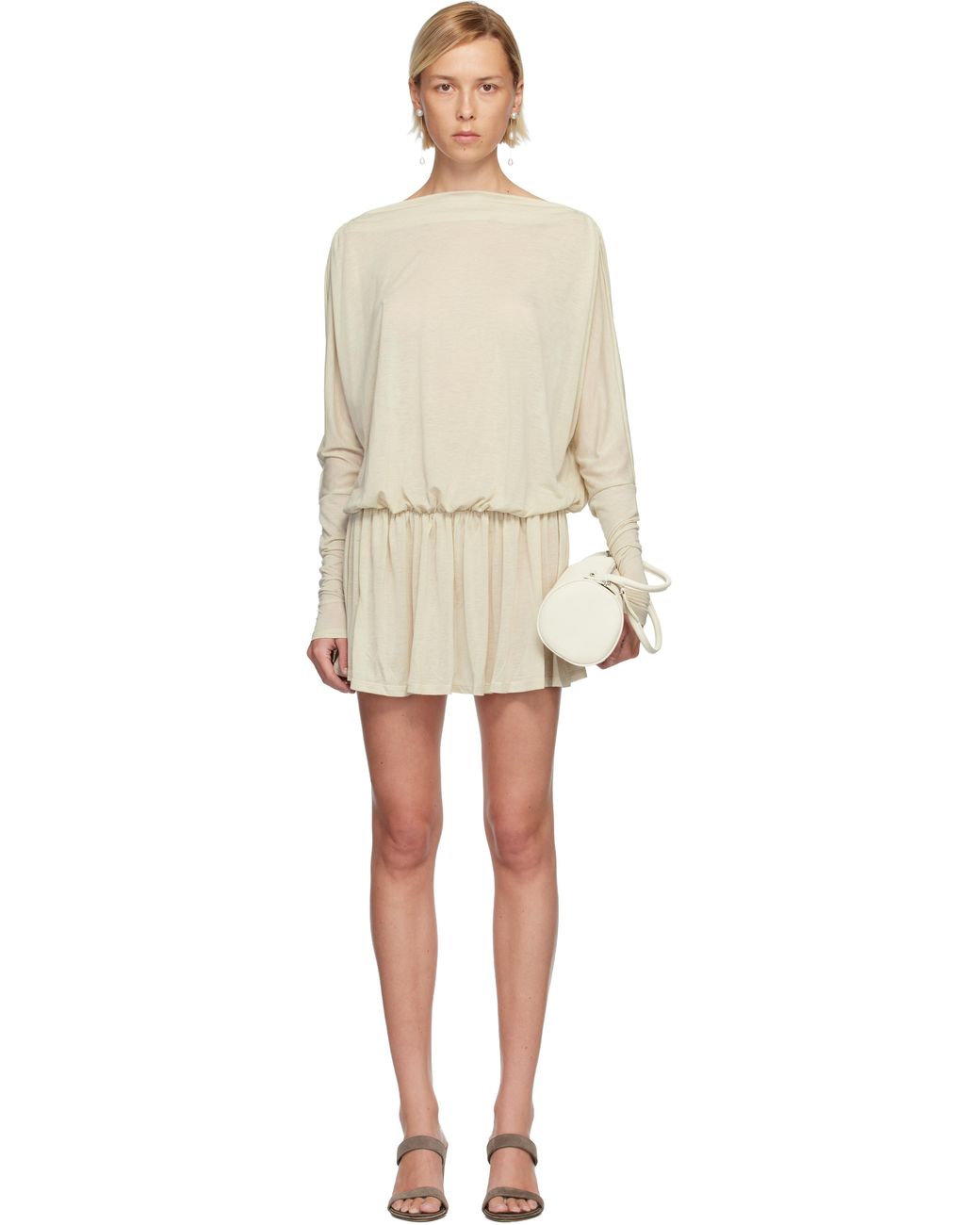 Belle Anna Alder Minidress in Black | Lyst UK