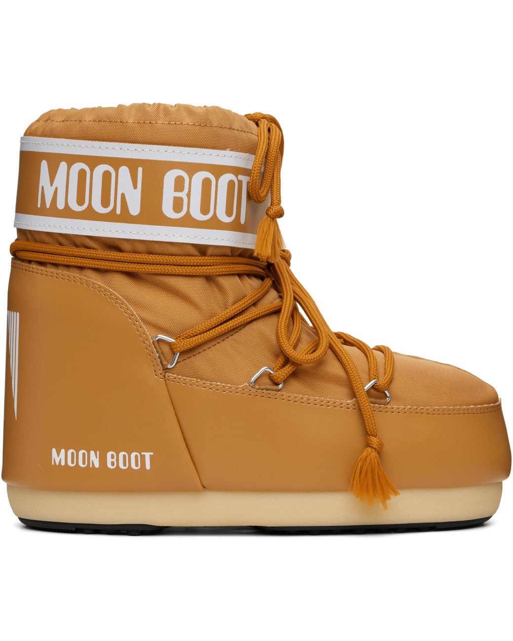 Moon Boot Icon Low Nylon Boots in Brown | Lyst