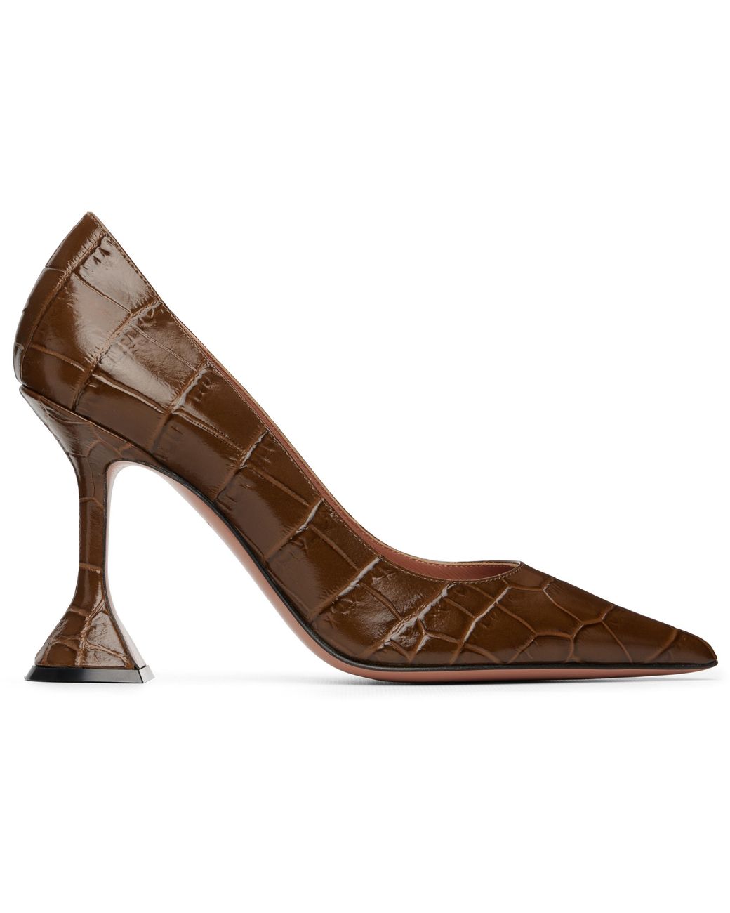 AMINA MUADDI Ami Pump 95 Heels in Brown | Lyst UK