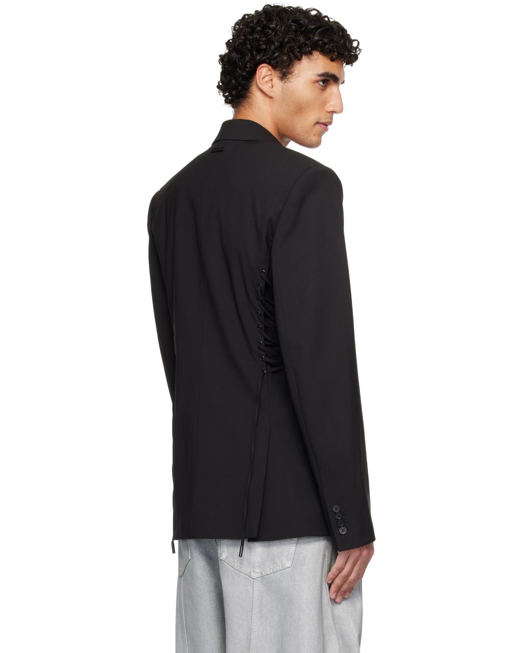 Mugler Super Fine Tail Blazer in Black for Men | Lyst UK
