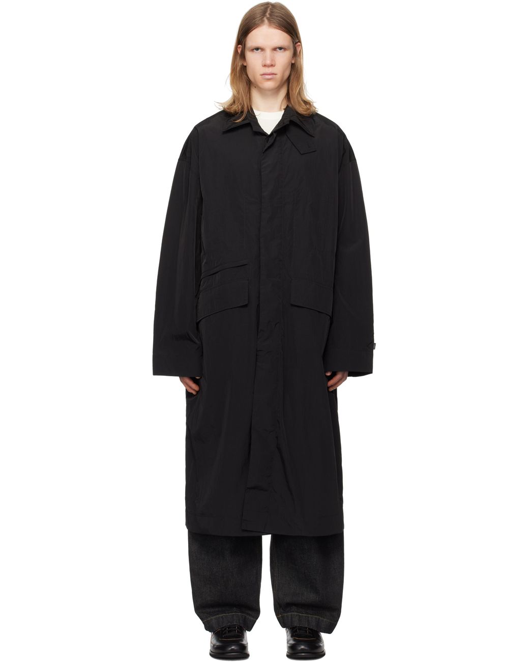 Studio Nicholson Rizz Coat in Black for Men | Lyst