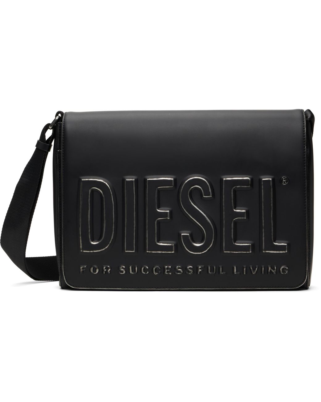DIESEL Dsl 3D S X Messenger Bag in Black for Men | Lyst
