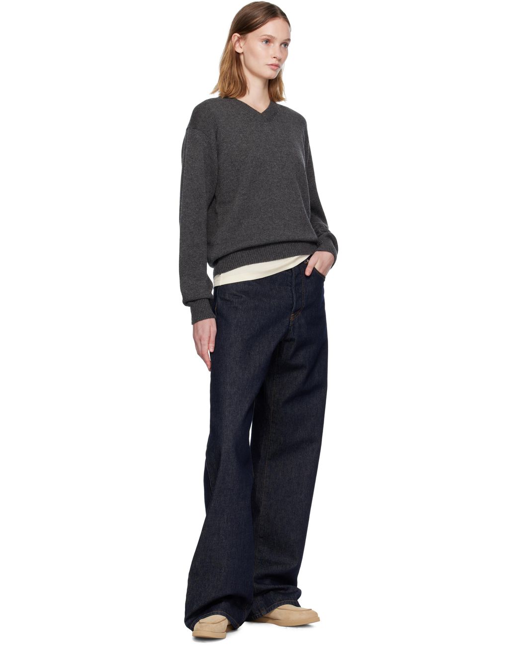 Max Mara Soft Moc Loafers in Black | Lyst