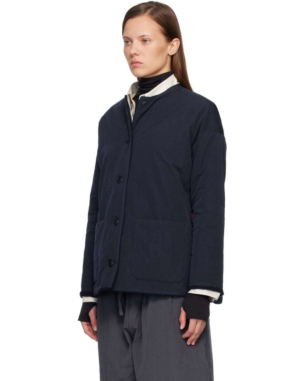 Casey Casey Julia Reversible Jacket in Blue | Lyst UK