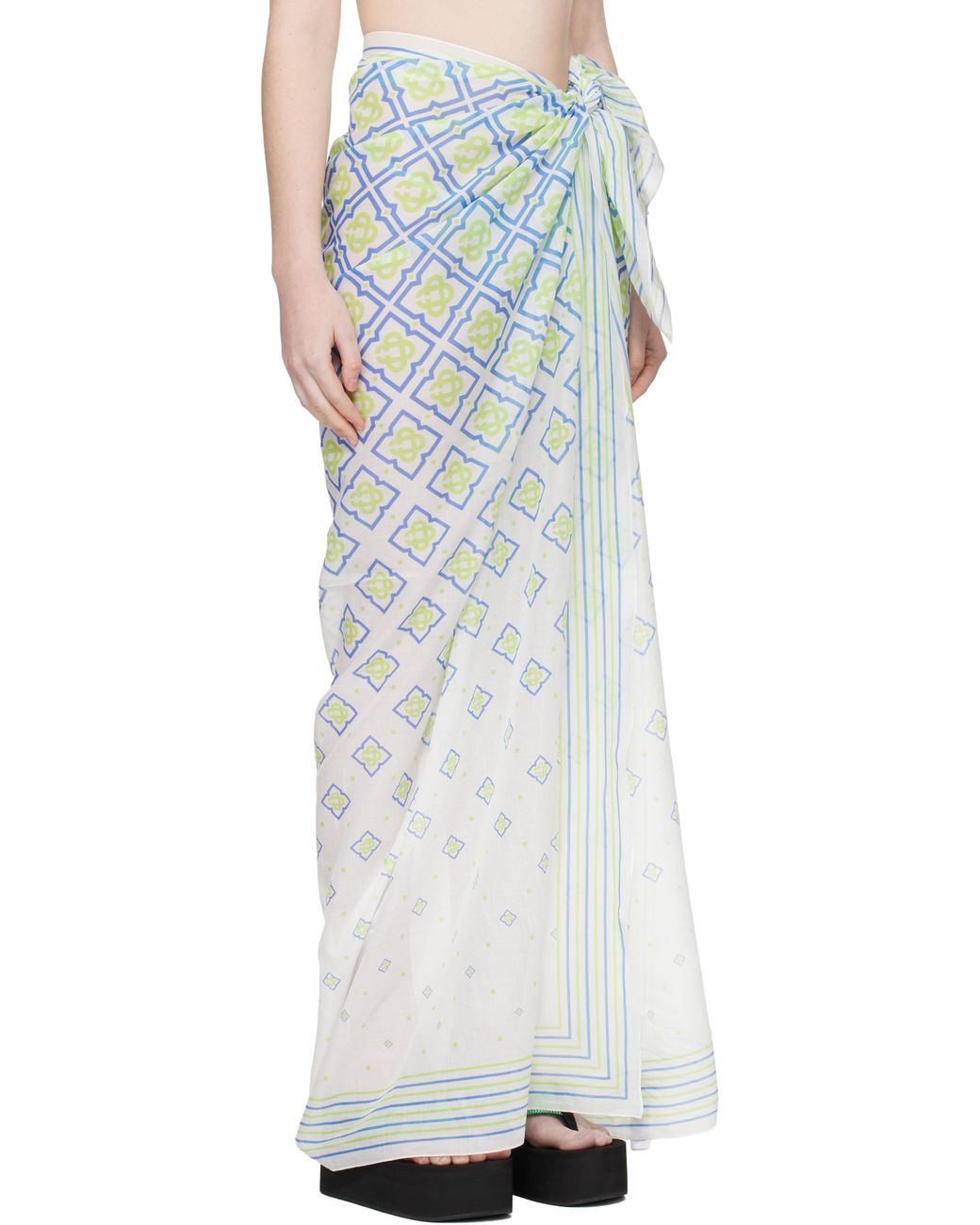 CASABLANCA Pareo Cover-Up Skirt in Blue | Lyst UK