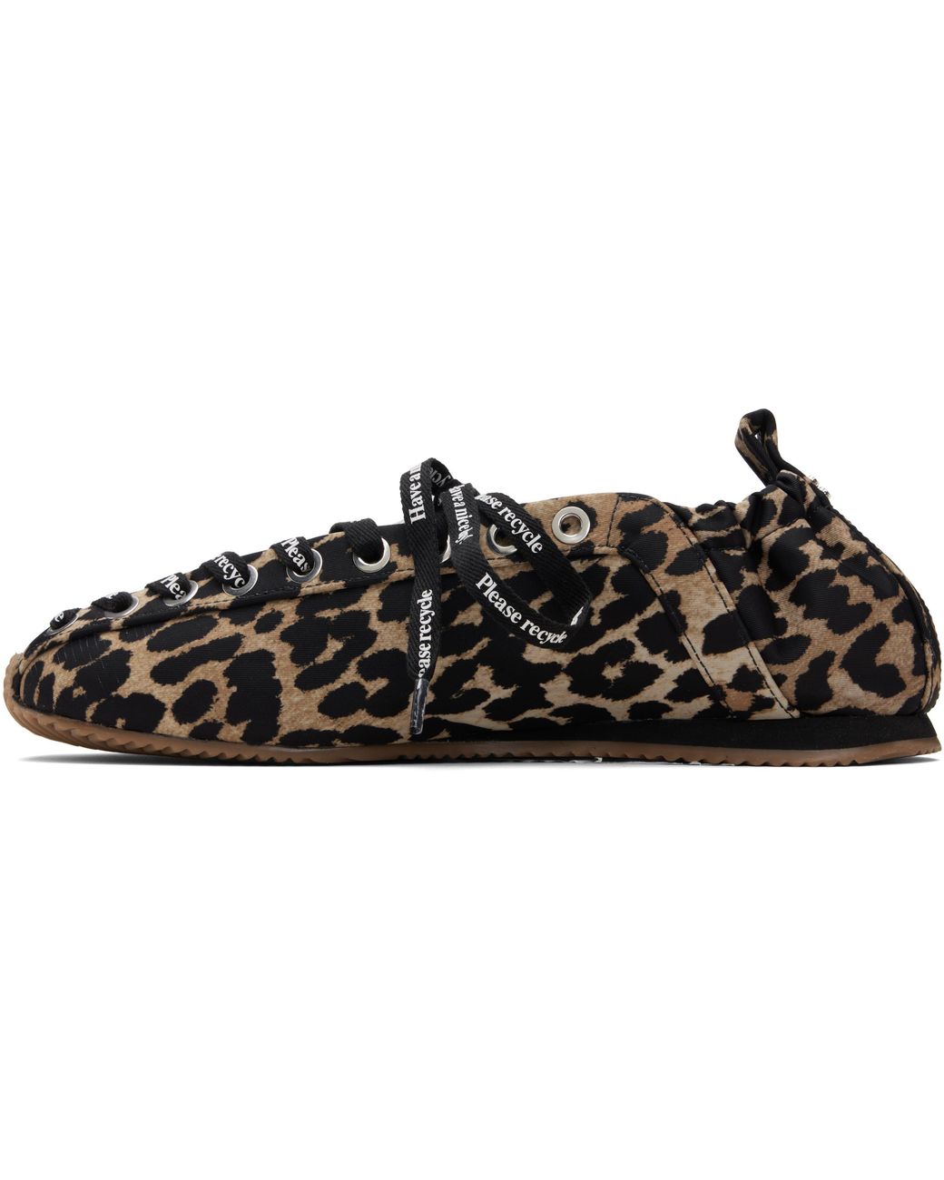 Ganni Sporty Ballerina Flats in Black | Lyst