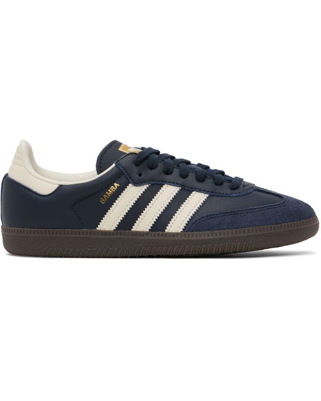 adidas Originals Navy Samba Og Sneakers in Black for Men | Lyst